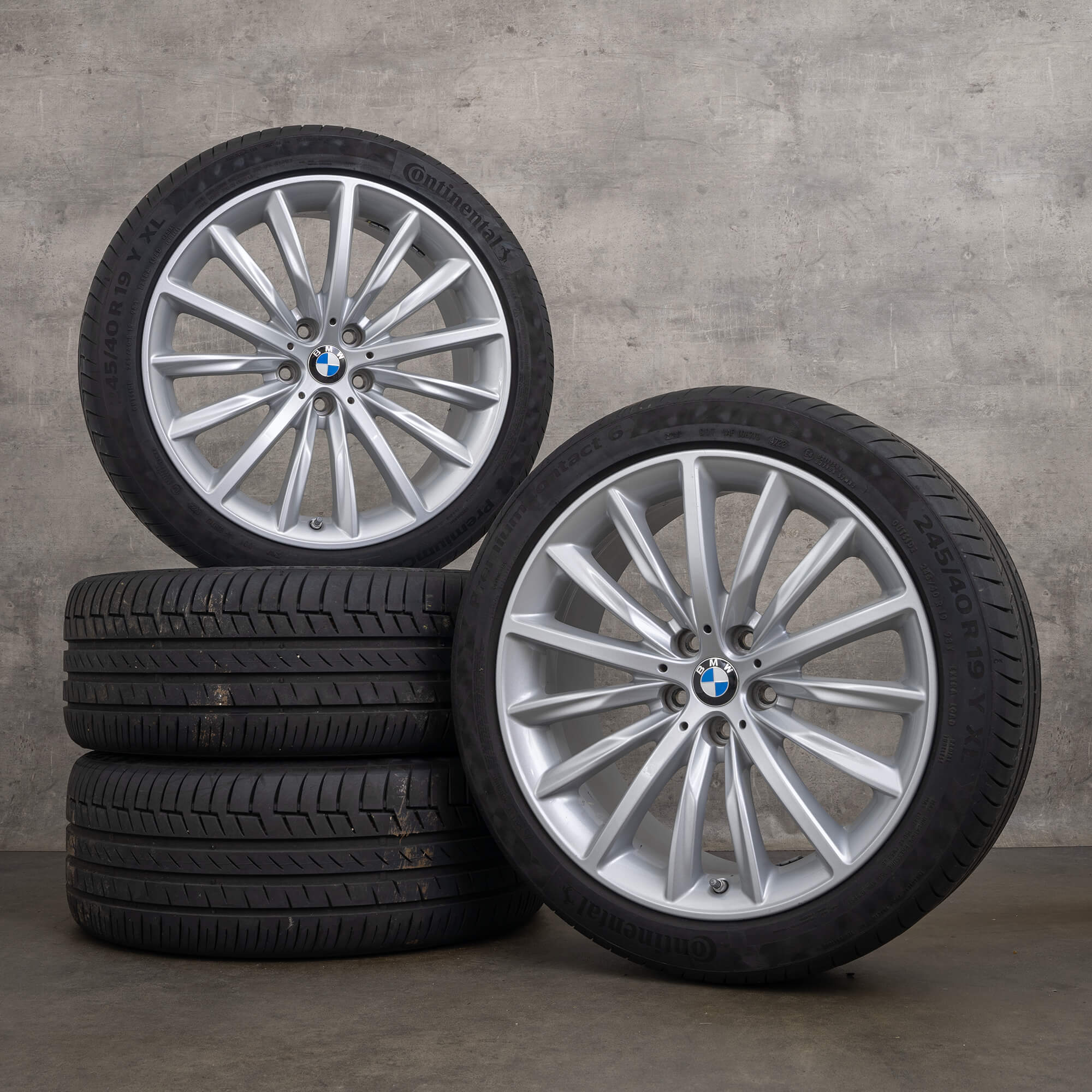 OEM BMW 5 Series G30 G31 19 inch rims winter tires Styling 633 6863419 ...