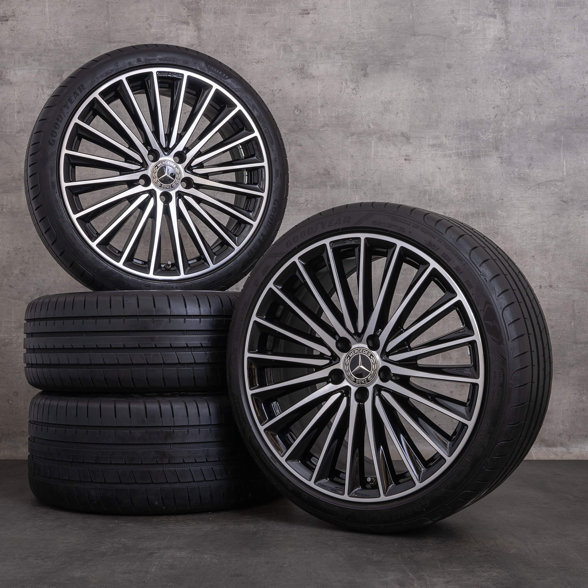 Original Mercedes Benz C-Class AMG jante 19 inch W206 S206 anvelope ...