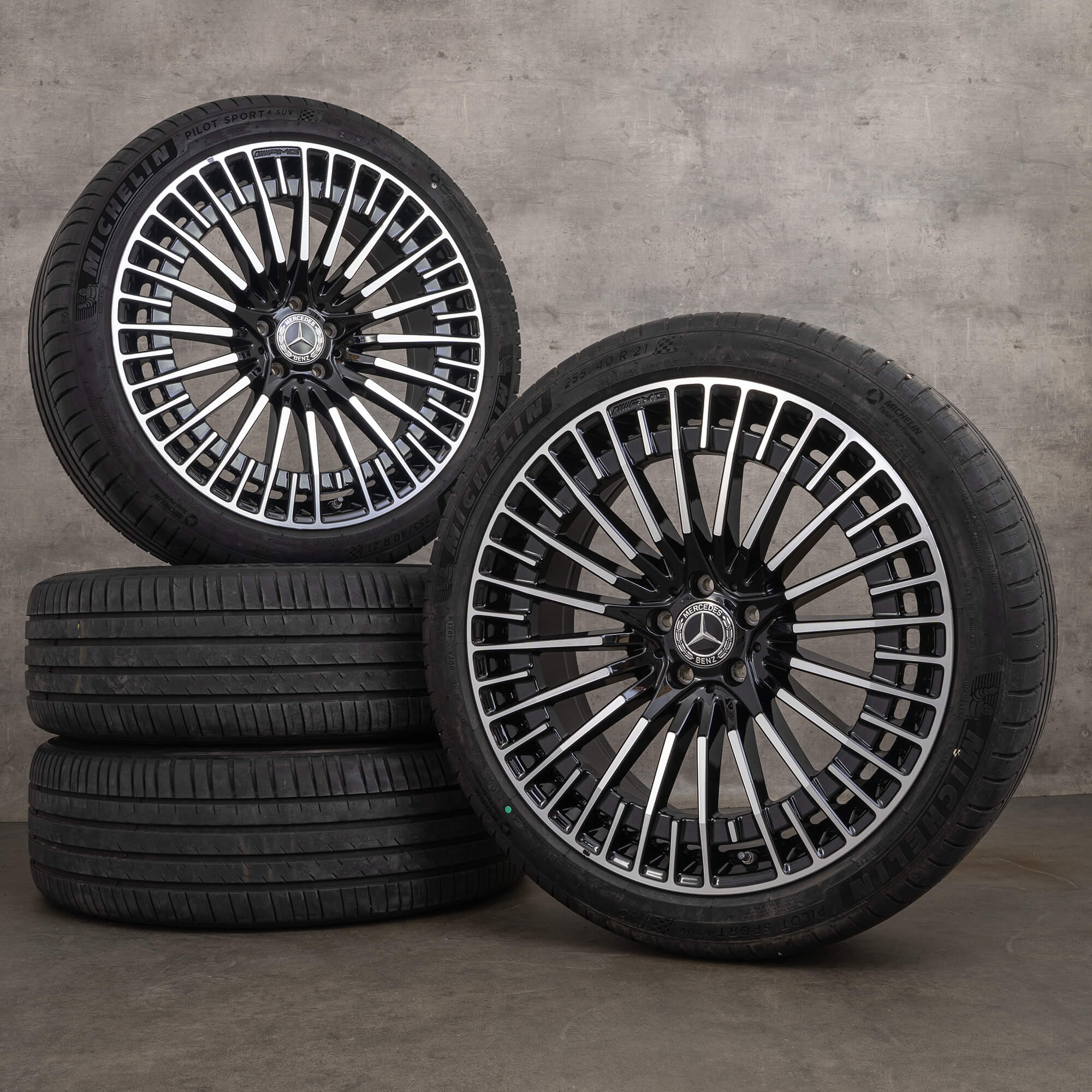 Original AMG Mercedes Benz EQC N293 21 inch summer tires rims A2934011000