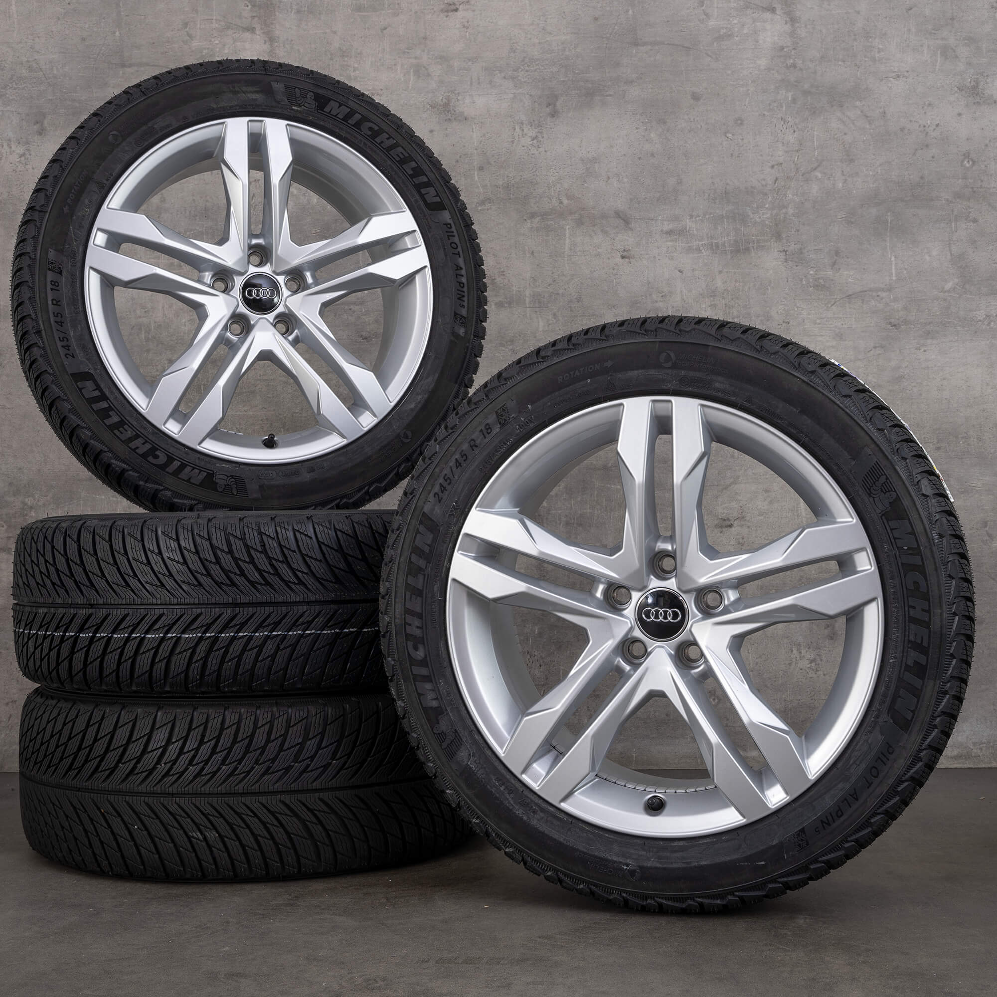 Audi A4 B9 8W Allroad Dynamic winter wheels 18 inch tires rims 8W9601025B