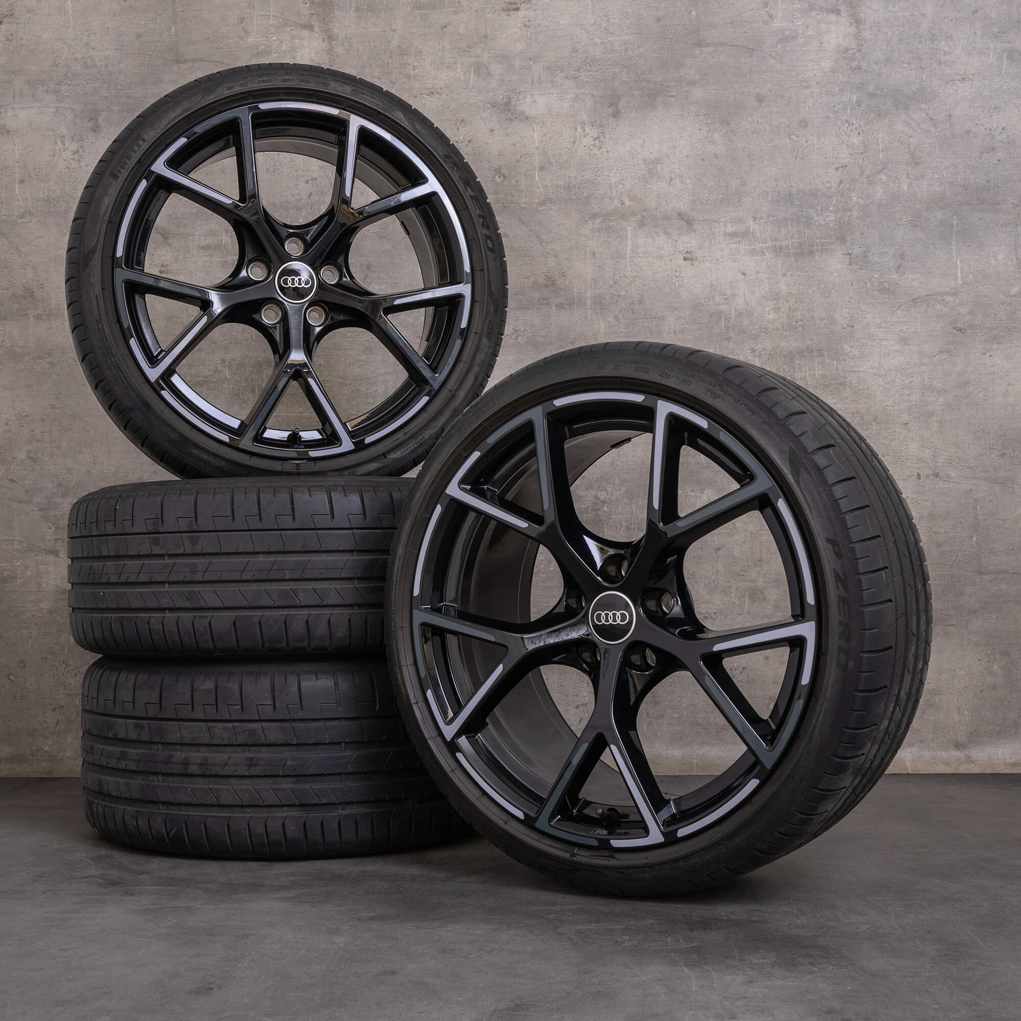 Originale Audi RS3 fælge 19 tommer 8Y RS sommerdæk 8Y0601025BP ...