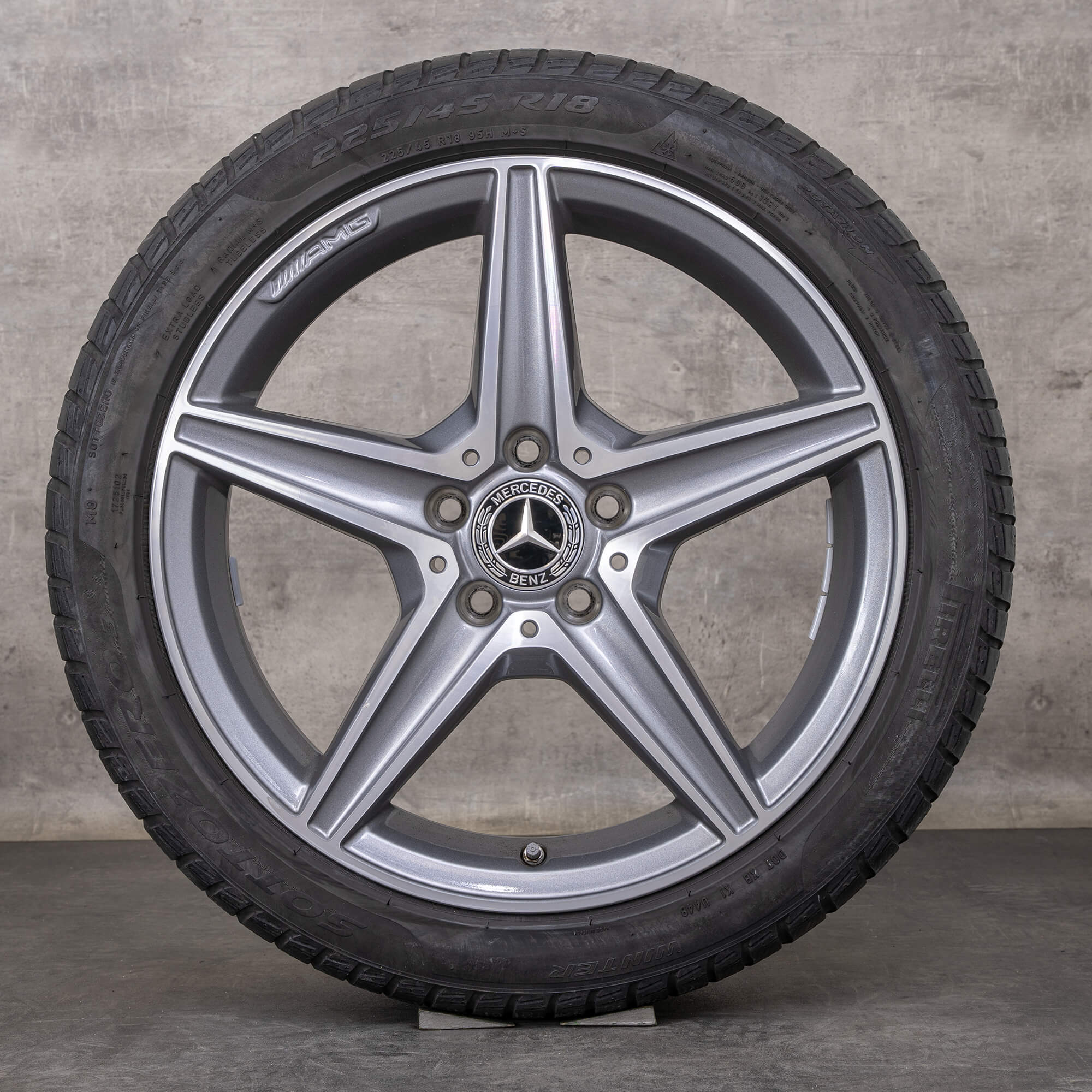 OEM Mercedes Benz C-Class AMG snow tire packages 18 inch W205 S205 C205 ...