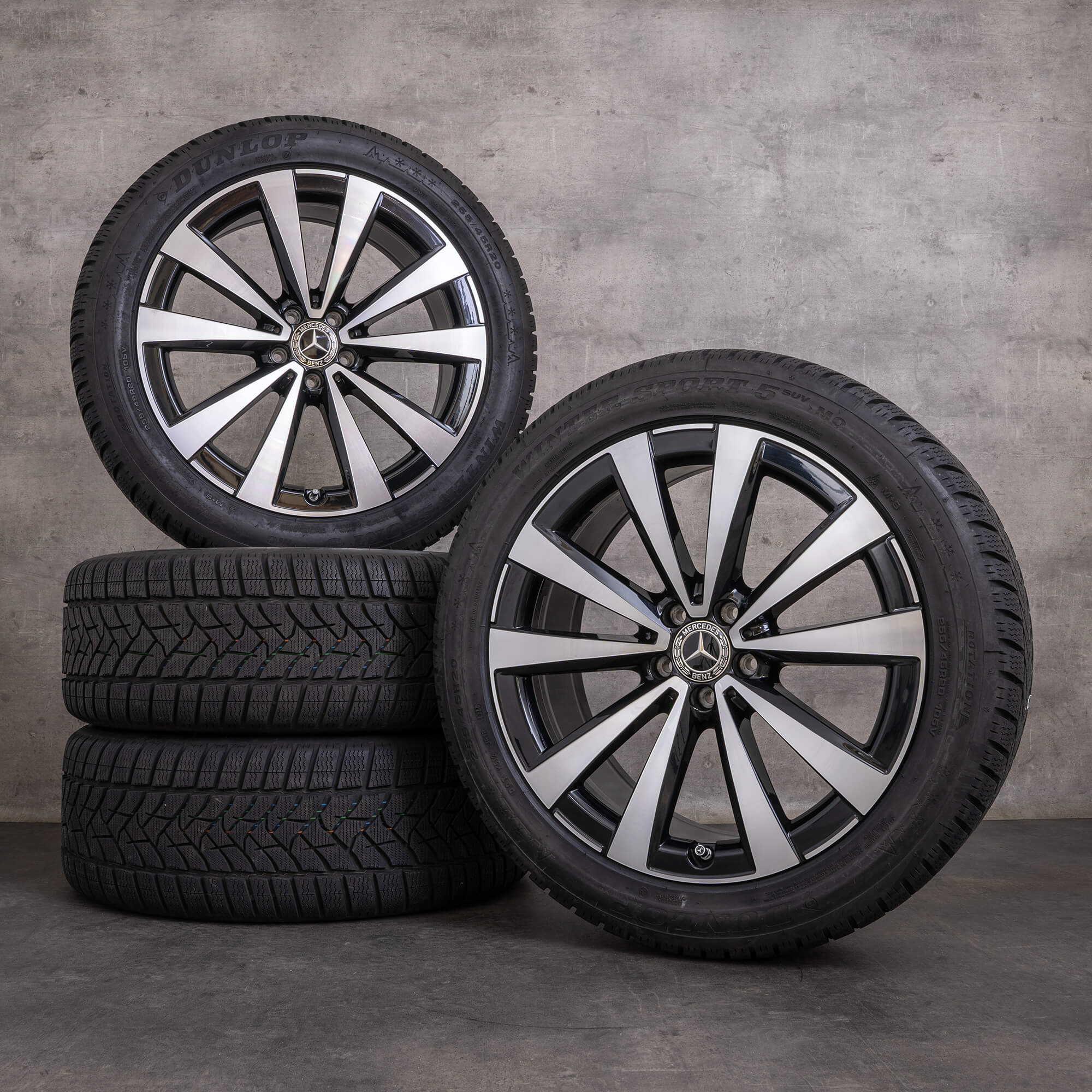 OEM Mercedes Benz EQS snow tire packages 20 inch V297 rims A2974011900 ...