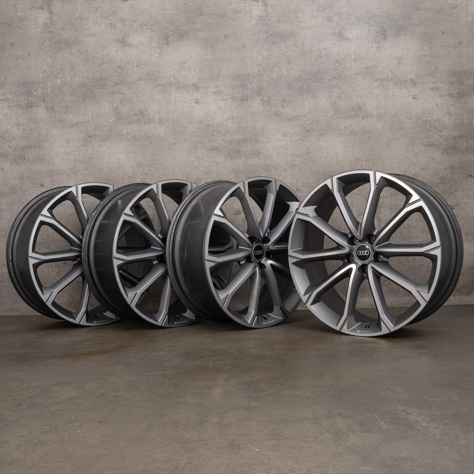 OEM Audi RS Q3 F3 Sportback 21 inch rims 83A601025AH black matt