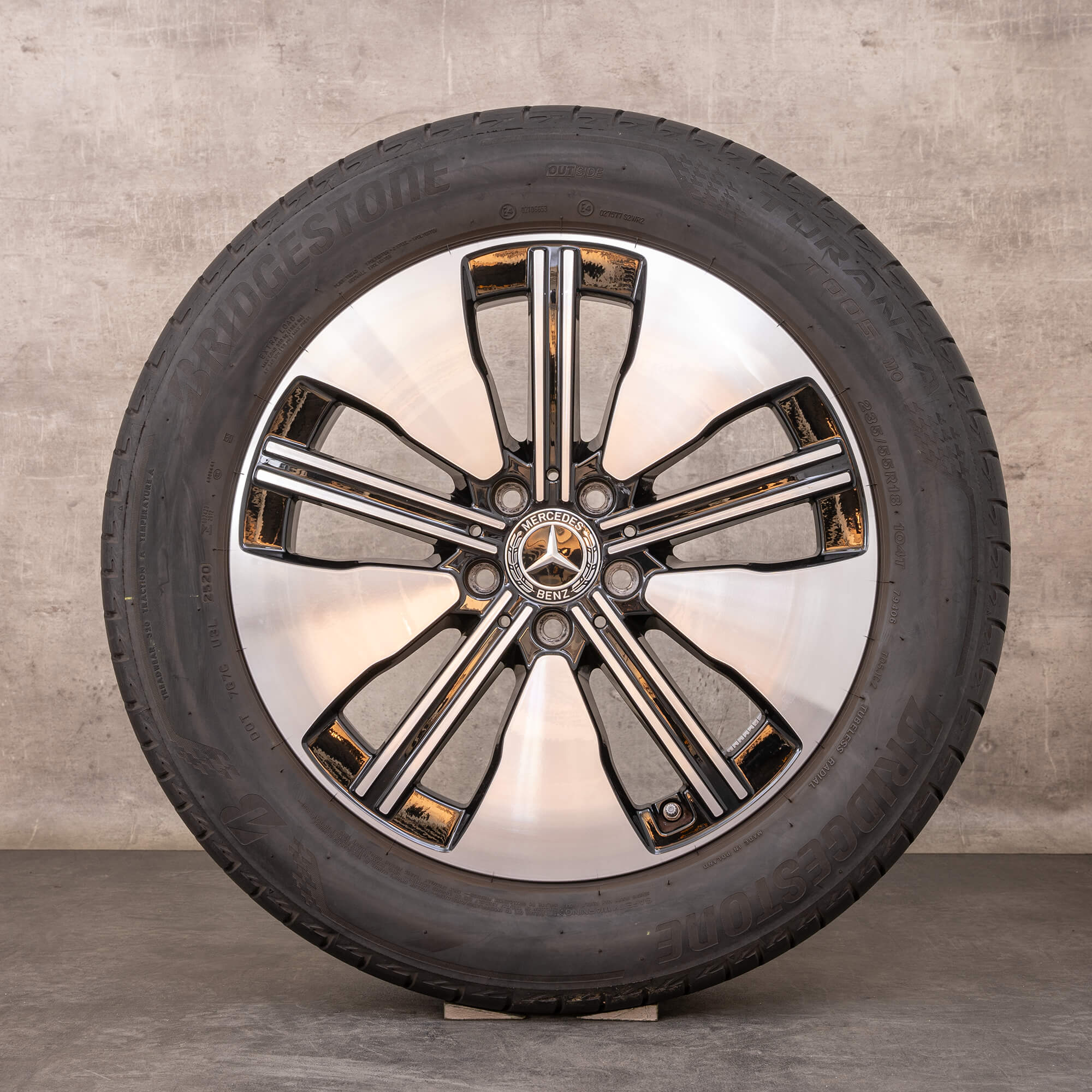 OEM Mercedes Benz EQA EQB snow tire packages 18 inch H243 X243 rims ...