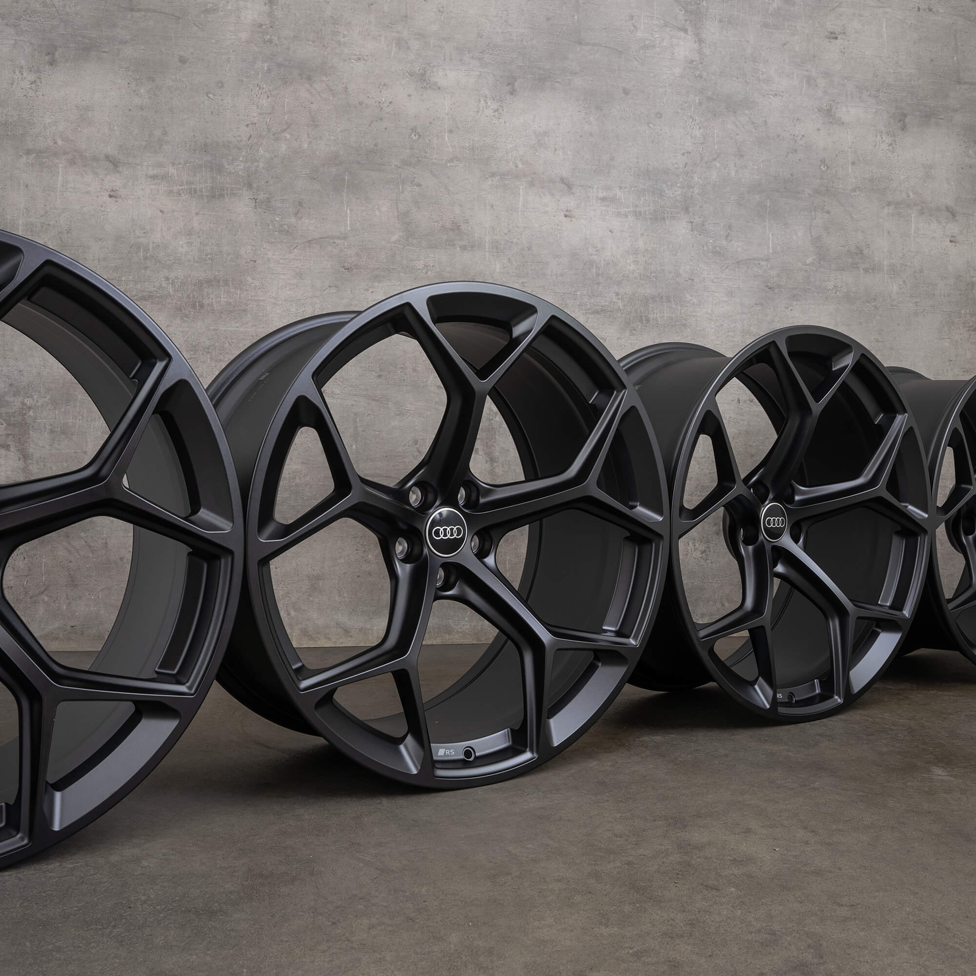 Audi RS6 RS7 4K C8 22 inch rims 4K0601025BM 5-Y-spokes matt black NEW