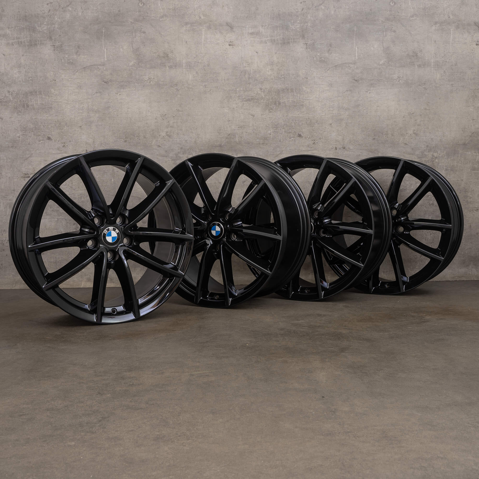 Original BMW X5 G05 X6 G06 18 inch rims 618 black high gloss 6880684 NEW