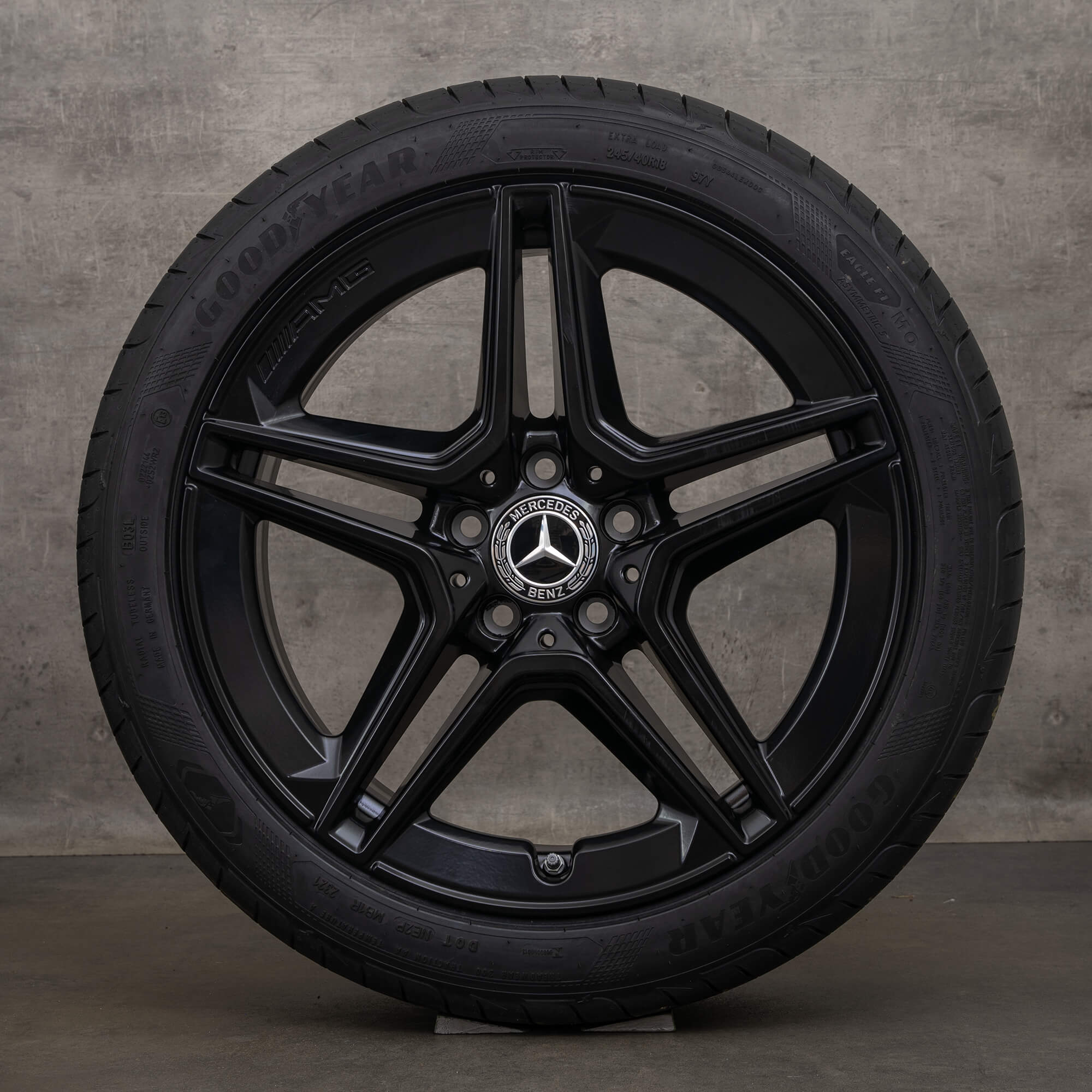 OEM AMG Mercedes C-Class W205 S205 C205 A205 18 inch rims summer tires ...