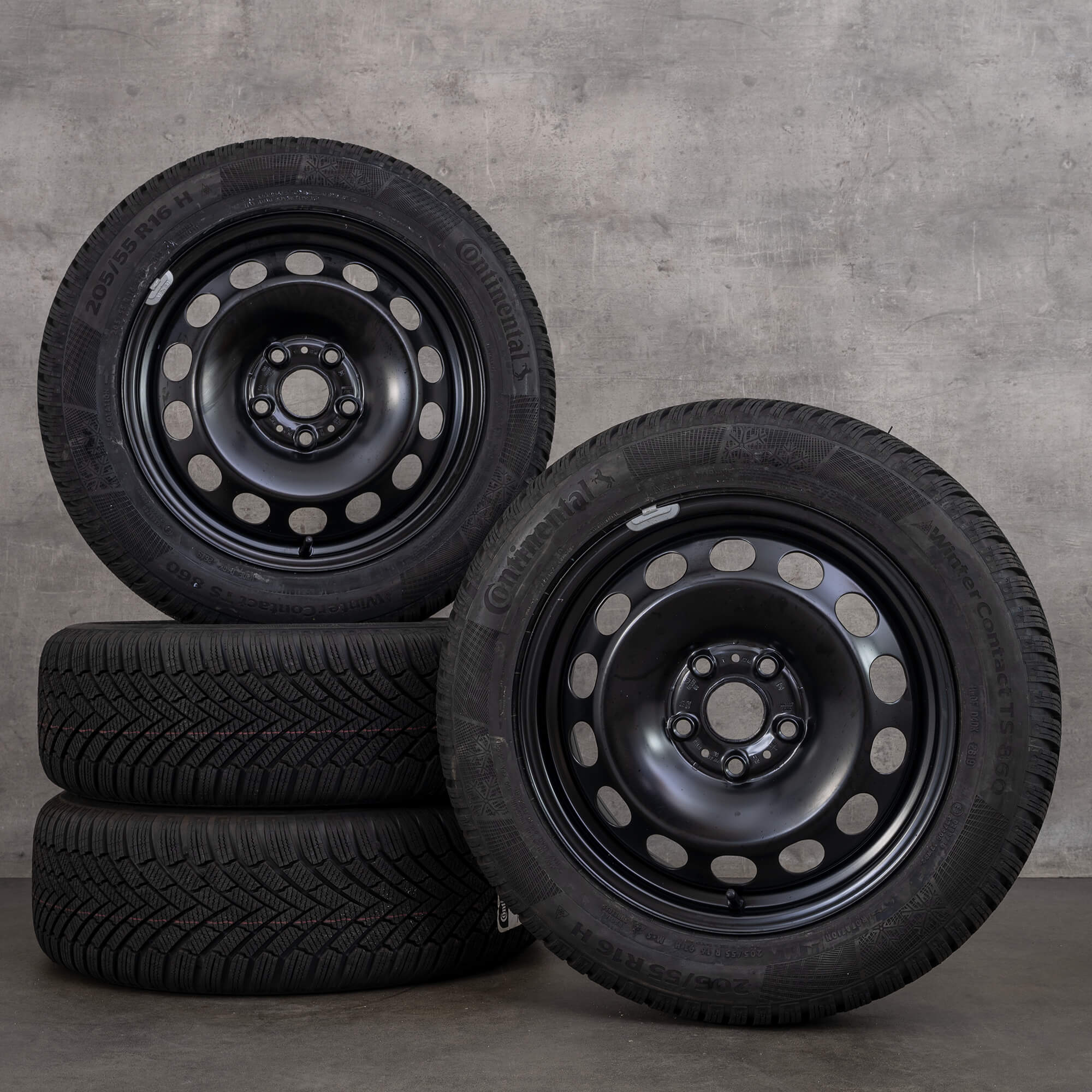 16 Zoll Winterräder Stahlfelgen Seat Leon Skoda Octavia VW Golf Touran ...