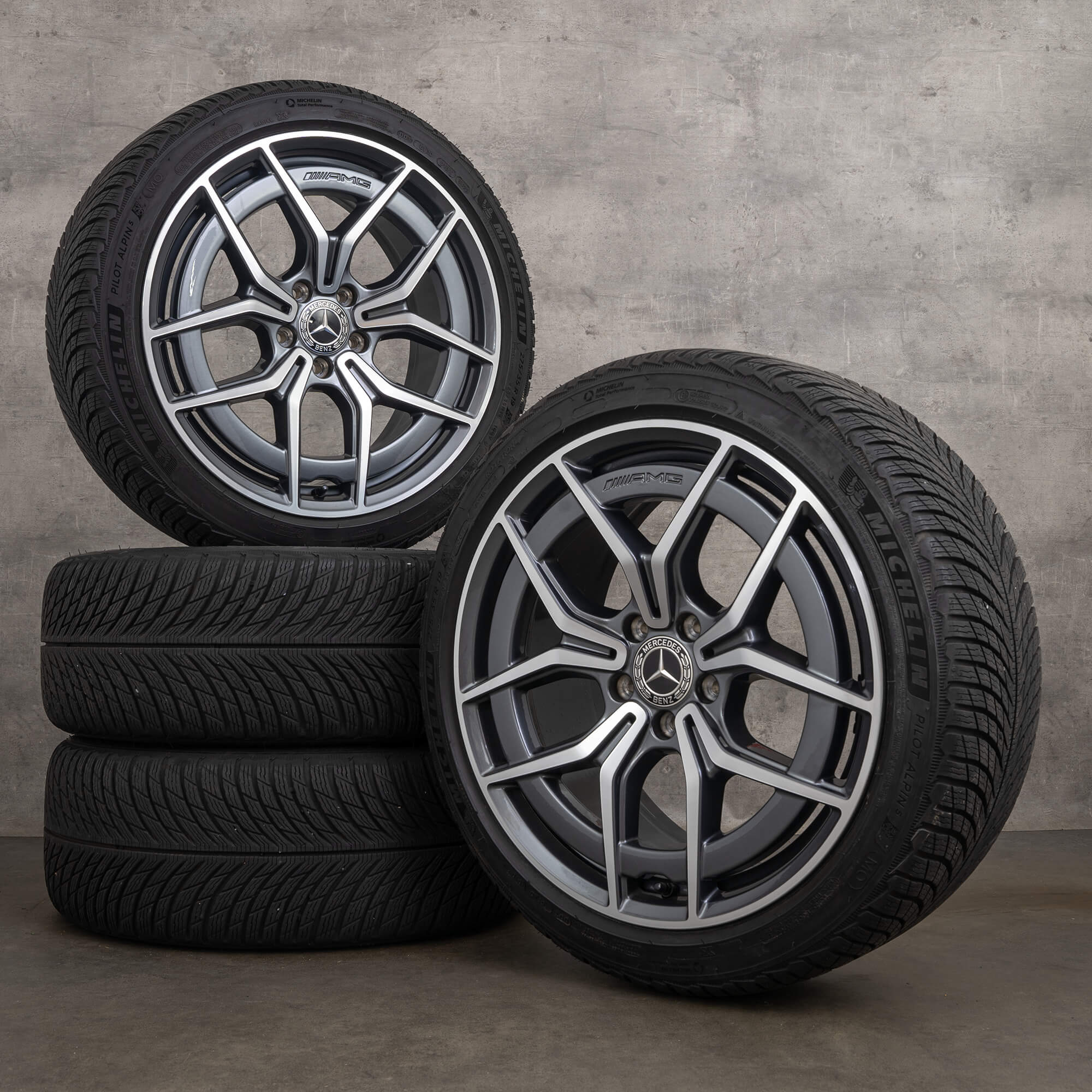 OEM AMG Mercedes Benz E Class W213 W238 19 inch rims winter tires ...