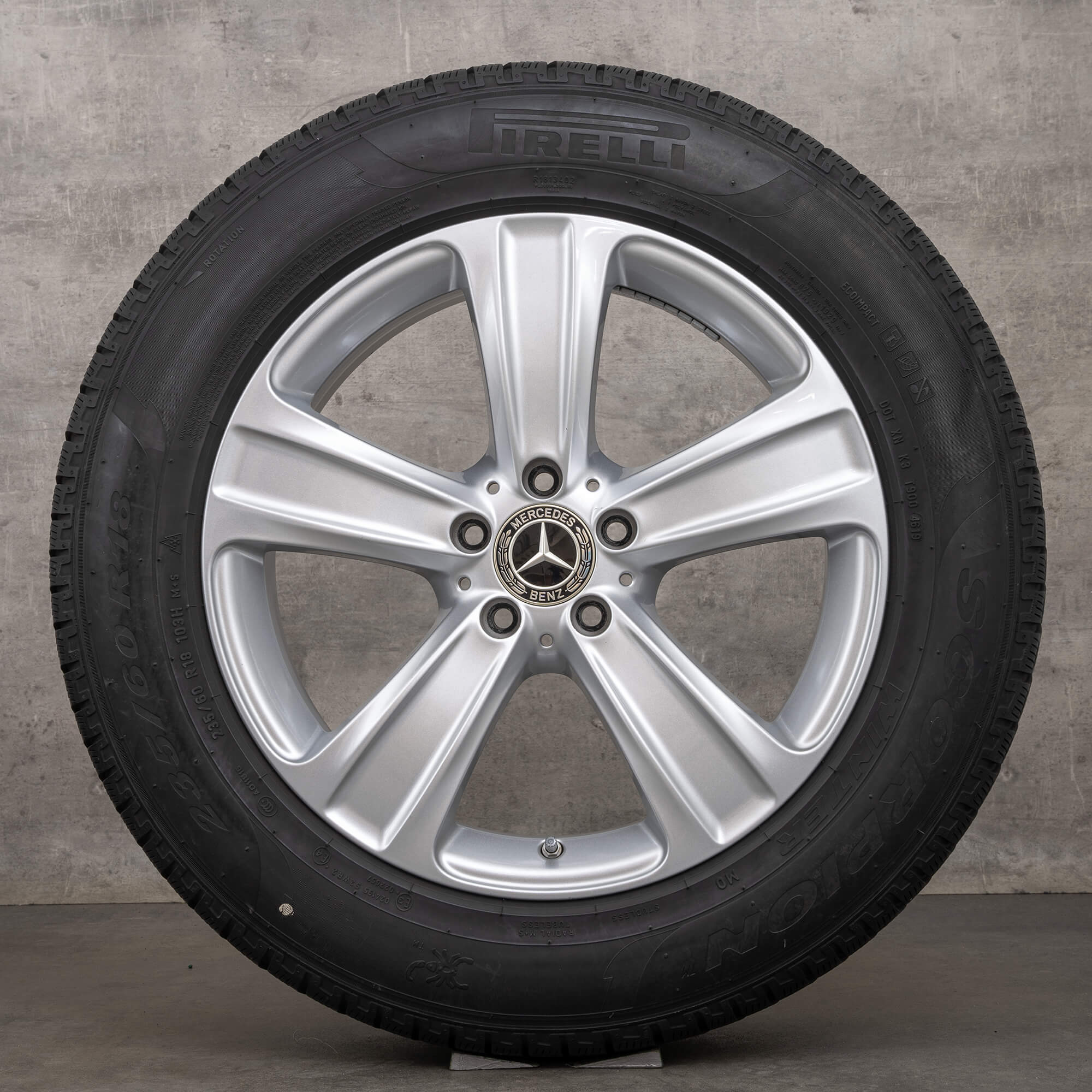 Mercedes Benz GLC W253 X253 C253 winter wheels 18 inch rims tires silver