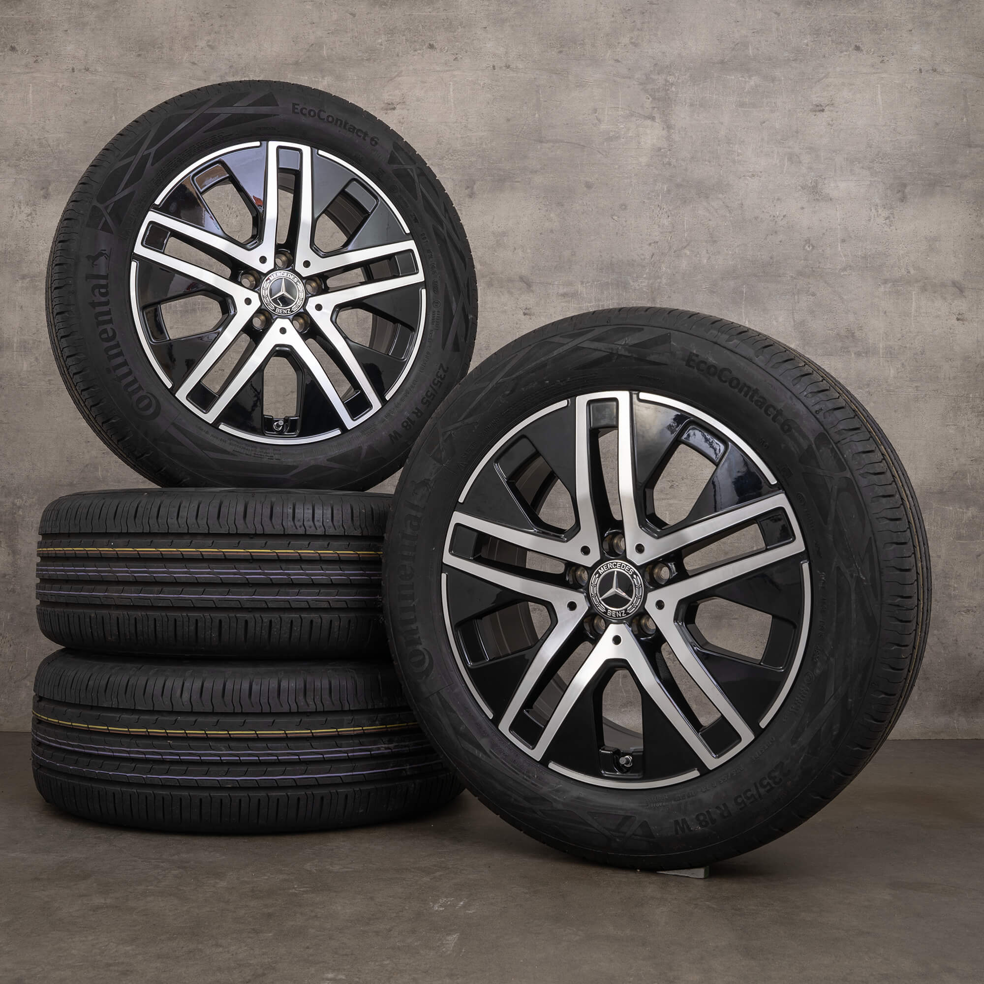 Original Mercedes Benz GLA H247 18 inch rims winter tires A2474012700 NEW