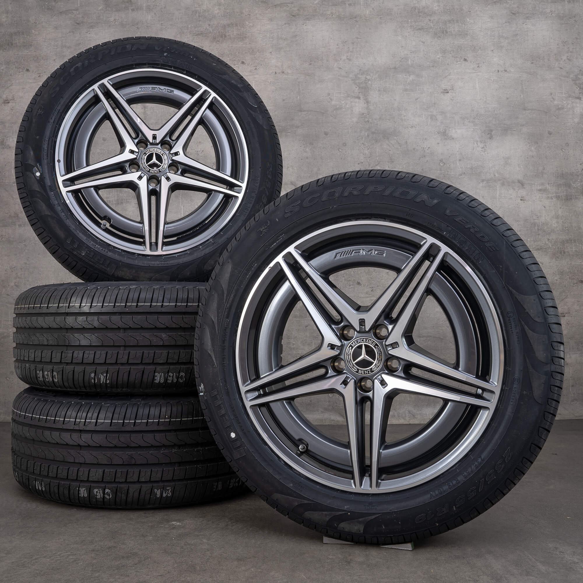 AMG 19 inch Mercedes rims EQC N293 summer tires A2934011400 A2934010700 NEW