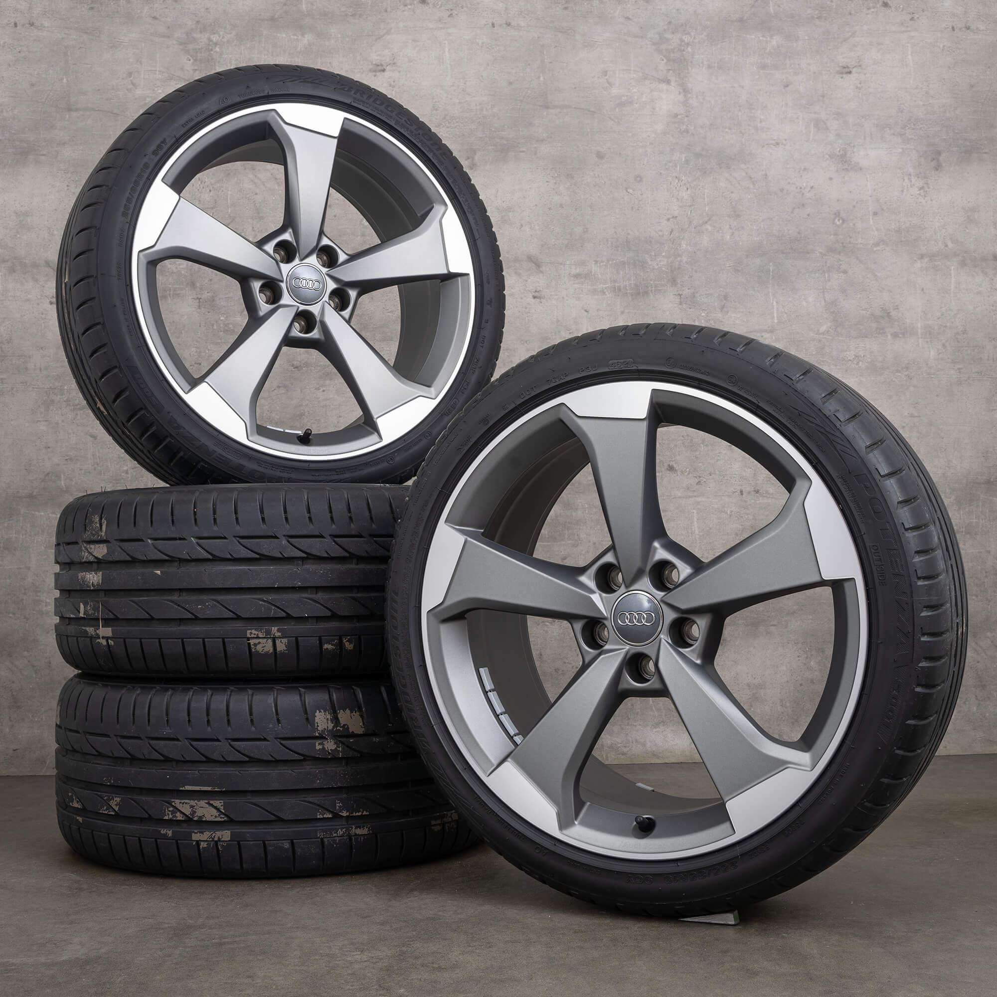 Audi S4 B9 8W summer wheels 19 inch rims tires 8W0601025CG 7 mm