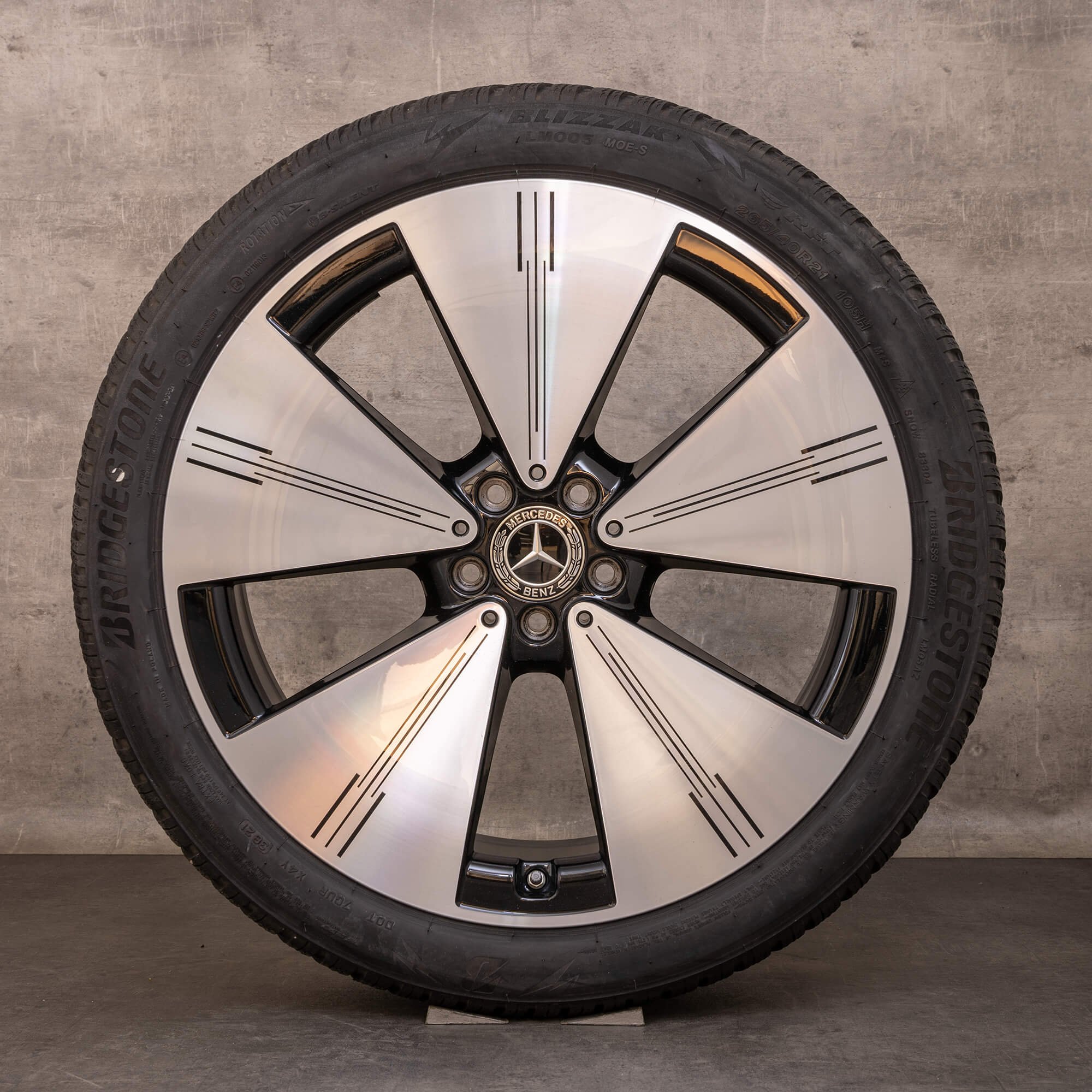 Original Mercedes Benz EQS Winterräder 21 Zoll V297 Felgen A2974011100 ...