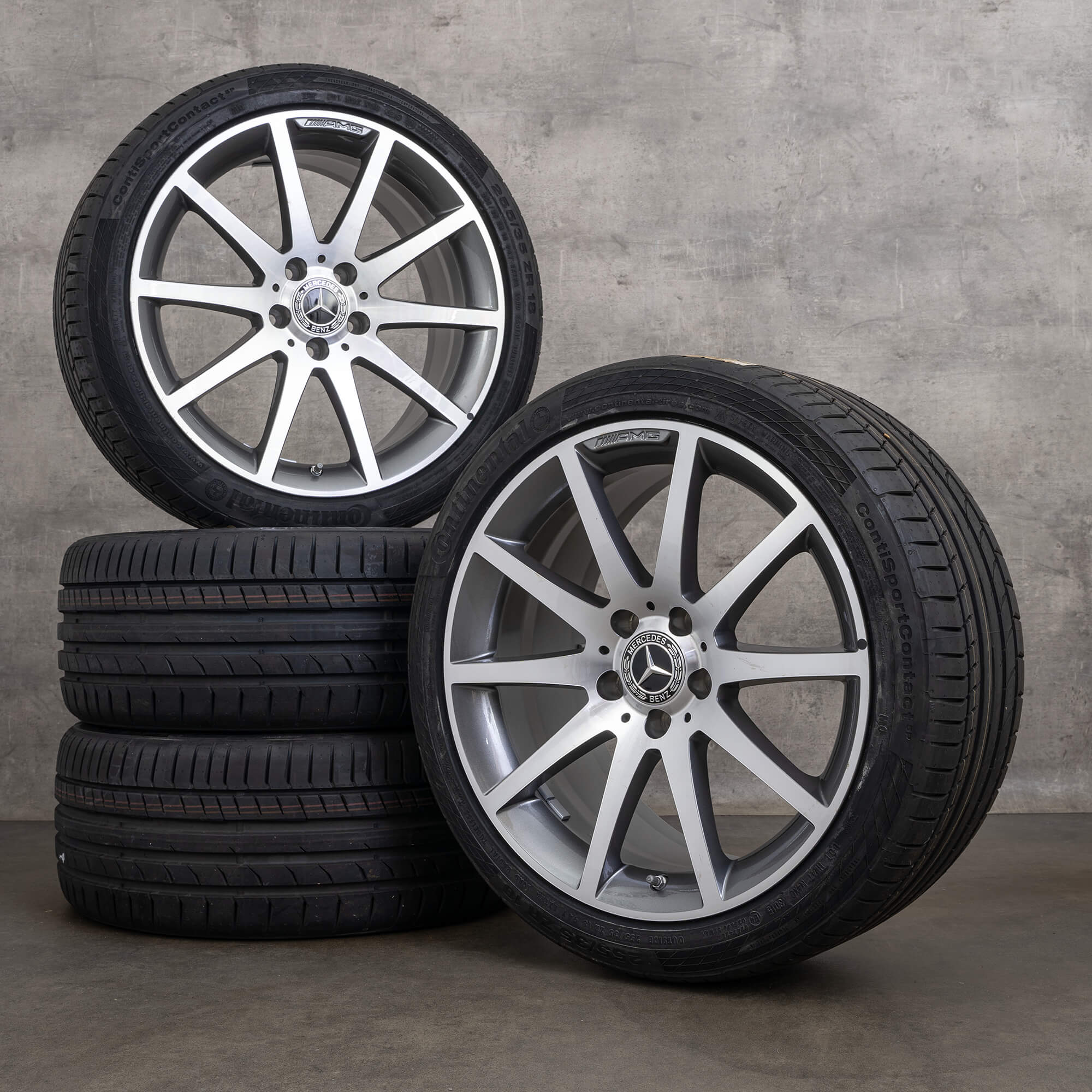 OEM Mercedes Benz SLK 55 SLC 43 AMG rims 18 inch R172 summer wheels ...