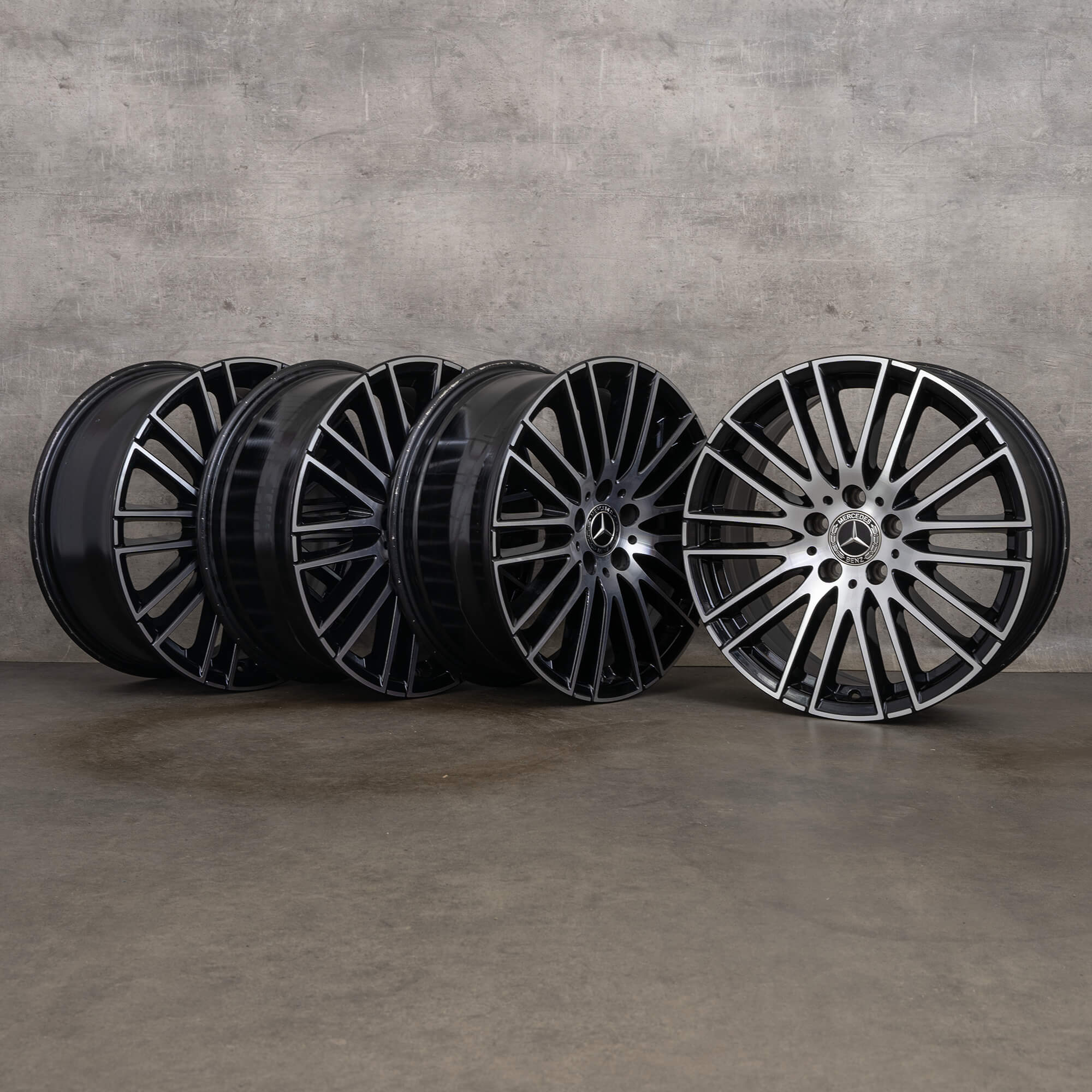 OEM Mercedes Benz C-Class rims 18 inch W206 S206 A2064014900 black high ...