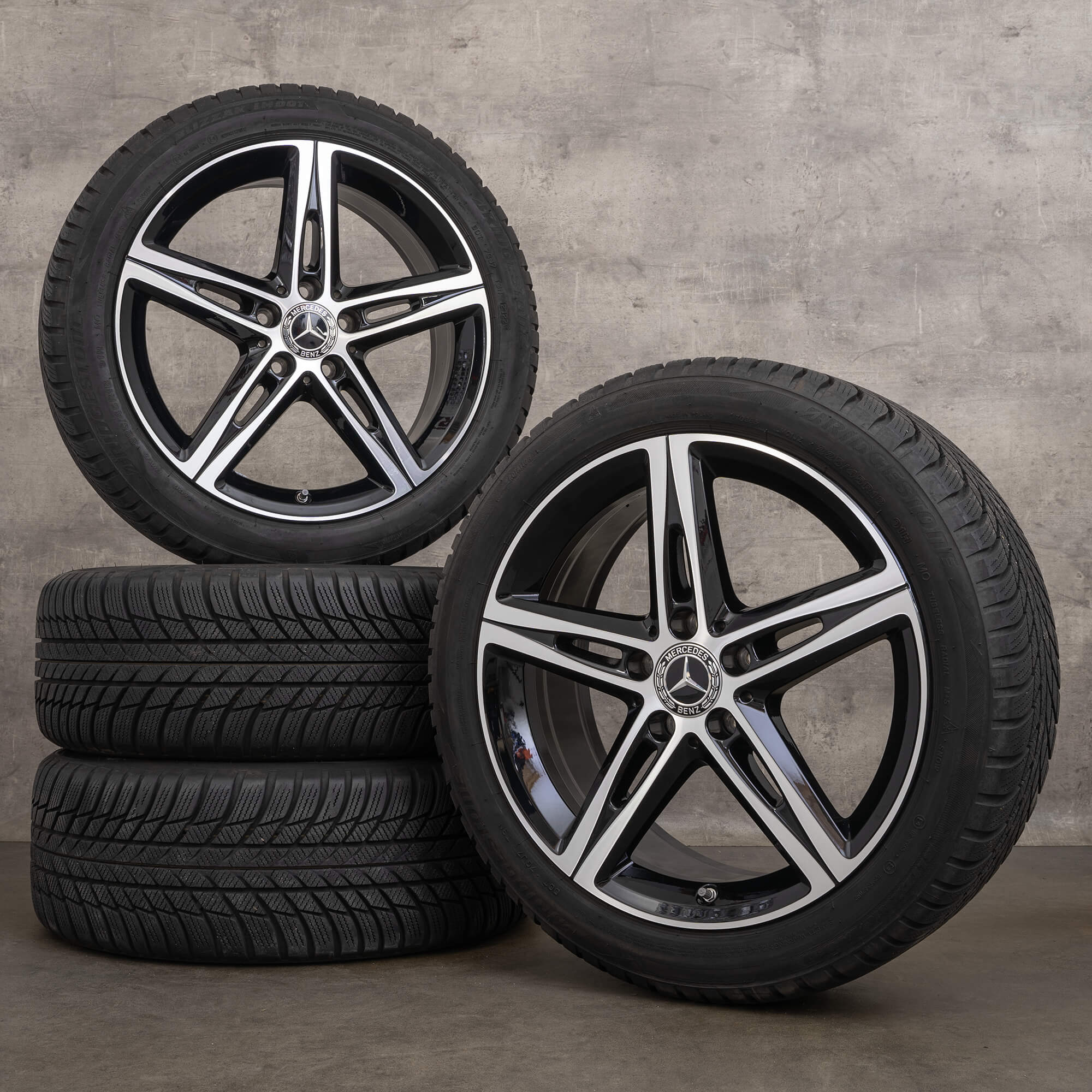 OEM AMG Mercedes W177 W247 CLA X118 18 inch rims winter tires