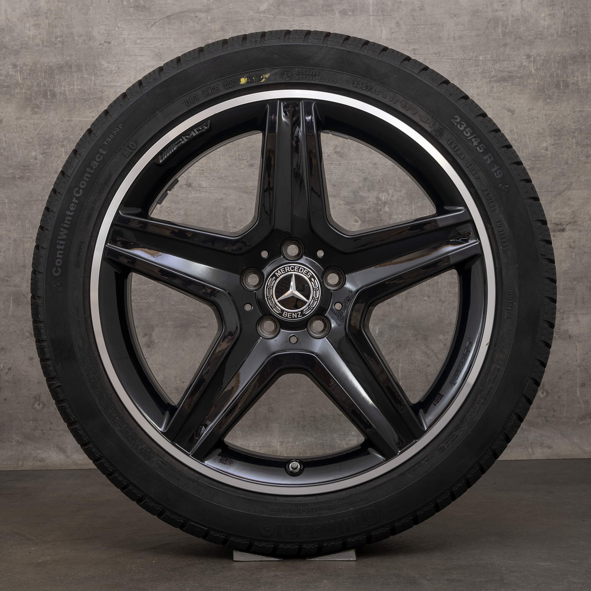 AMG 19 inch Mercedes Benz rims GLA X156 winter tires winter wheels ...