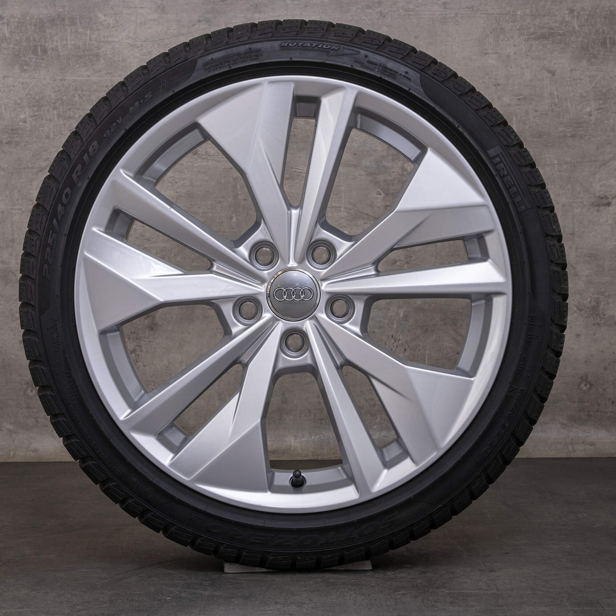 OEM Audi A3 Allstreet snow tire packages 18 inch 8Y rims 8Y0601025AC silver