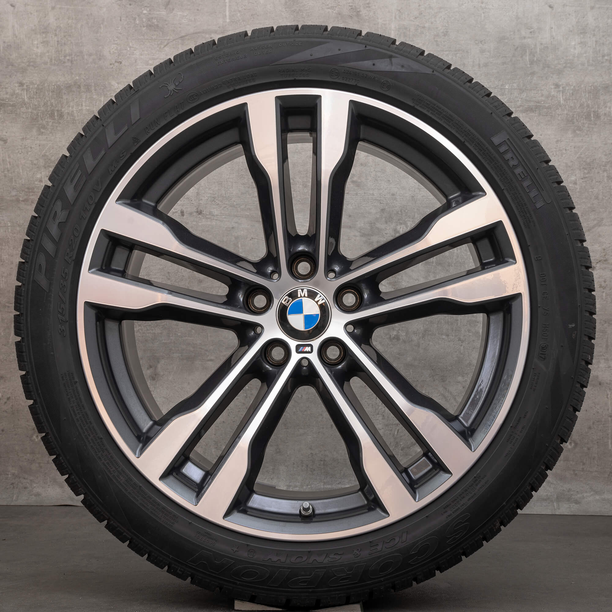 BMW X5 E70 F15 X6 E71 F16 winter wheels 20 inch rims tires styling 468 M