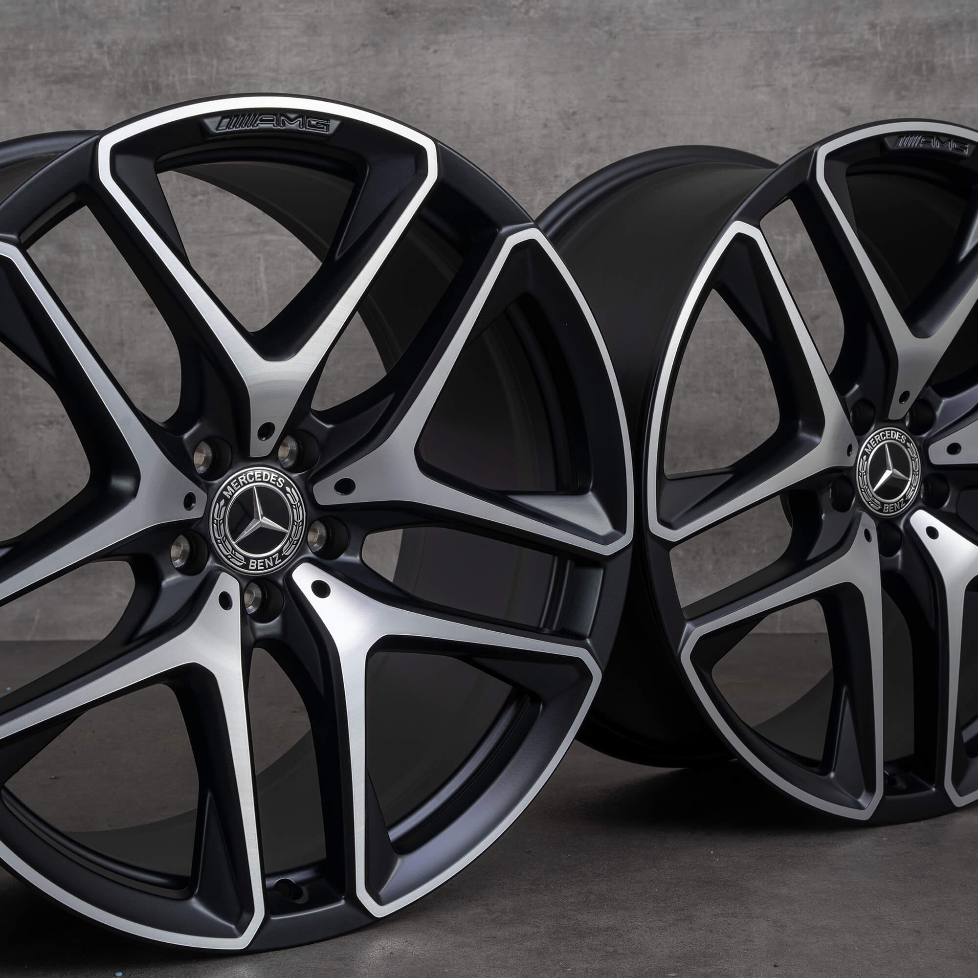 Mercedes AMG 21 inch rims GLE 53 SUV V167 A1674014200 A1674014300 black NEW