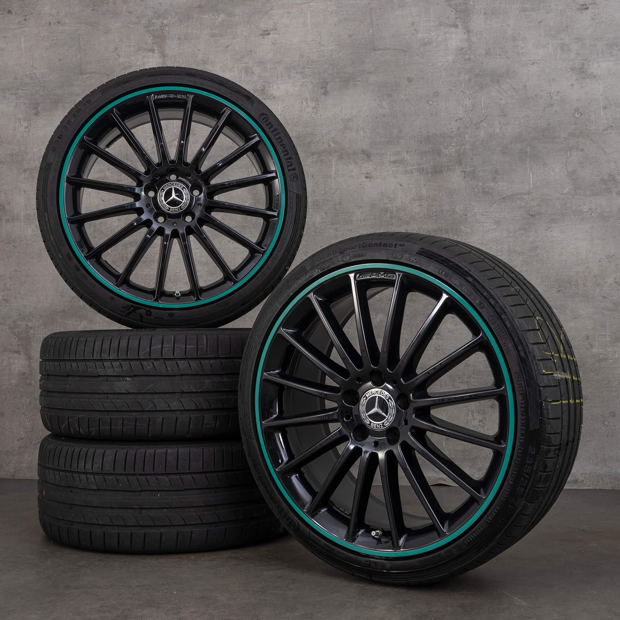 AMG 19 inch Mercedes rims A-Class A45 W176 CLA 45 W117 250 sport summer ...