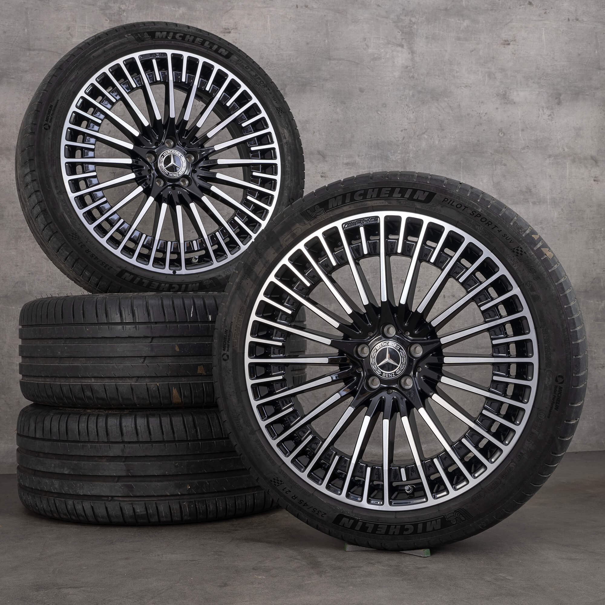 AMG 21 tums fälgar Mercedes Benz EQC N293 sommardäck sommarhjul 6 mm