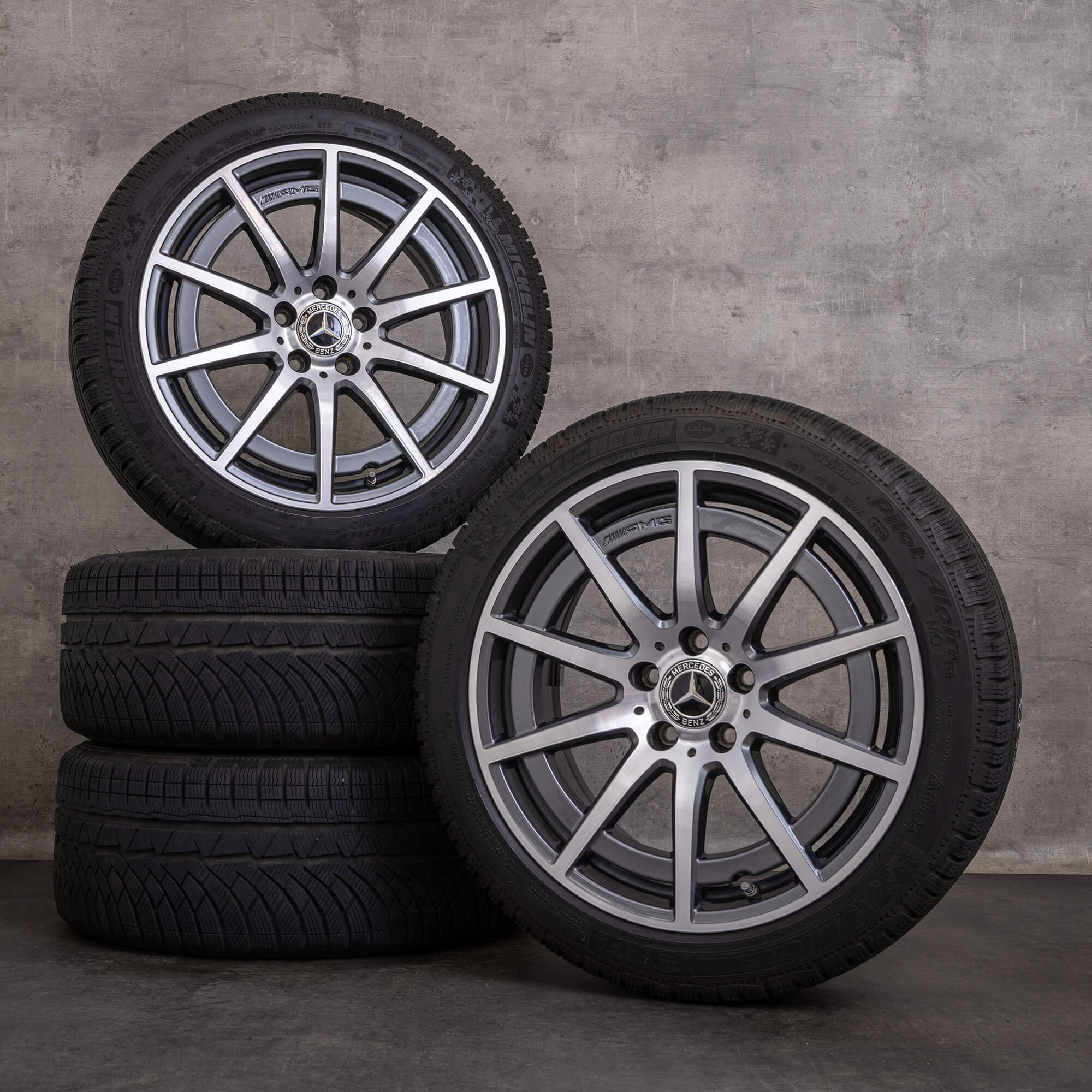 Original Mercedes Benz A-Klasse A45 CLA 45 AMG Winterräder 18 Zoll W177 ...
