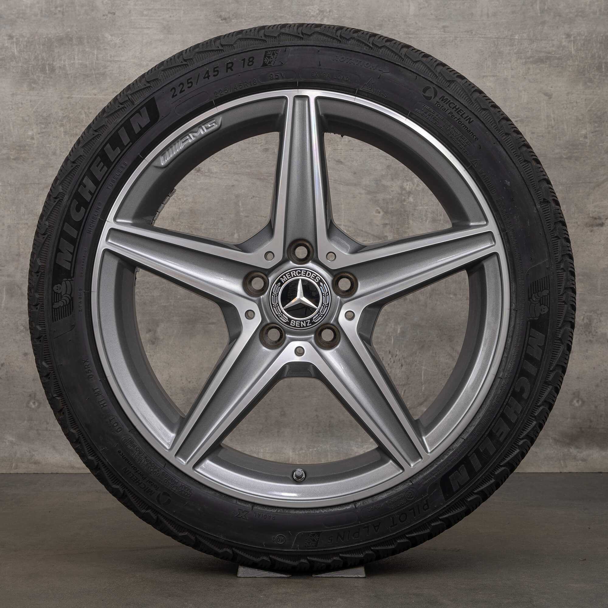OEM AMG Mercedes Benz C-Class 18 inch W205 S205 C205 A205 rims winter ...