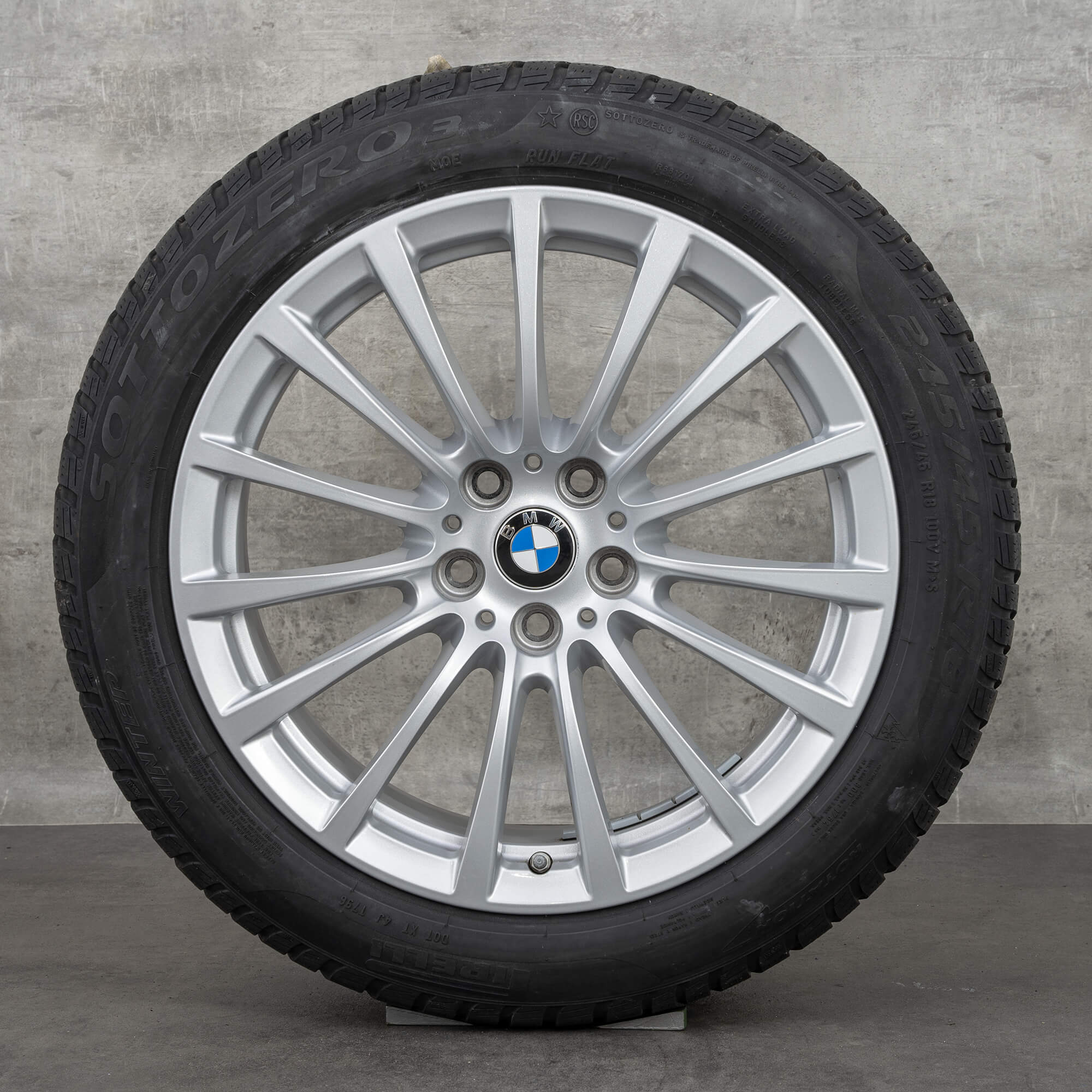 BMW 18 inch rims 5 series G30 G31 619 OEM winter wheels tires 6861224