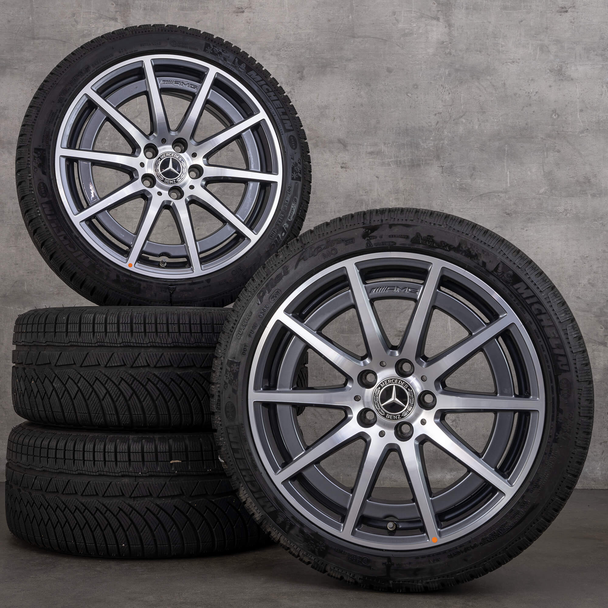 AMG 18 inch Mercedes Benz A45 W177 CLA 45 C118 X118 winter tires wheels