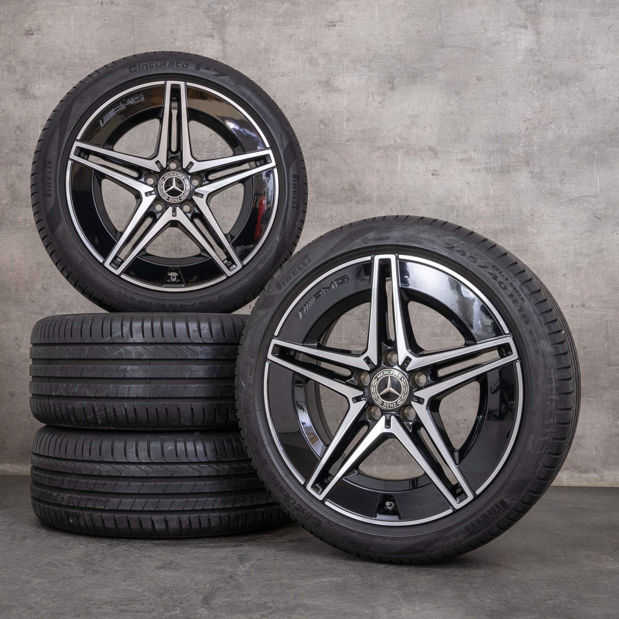 OEM Mercedes Benz C-Class AMG Rims 18 inch W206 S206 Summer wheels ...