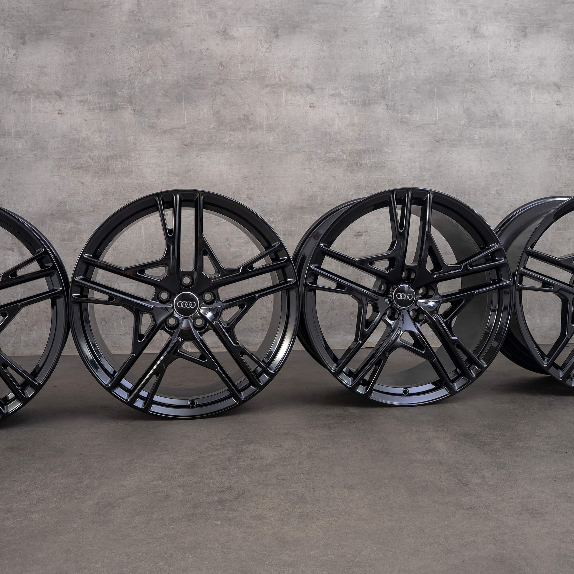 Audi 20 inch rims R8 & Spyder 4S aluminum black 4S0601025AF 4S0601025AJ NEW