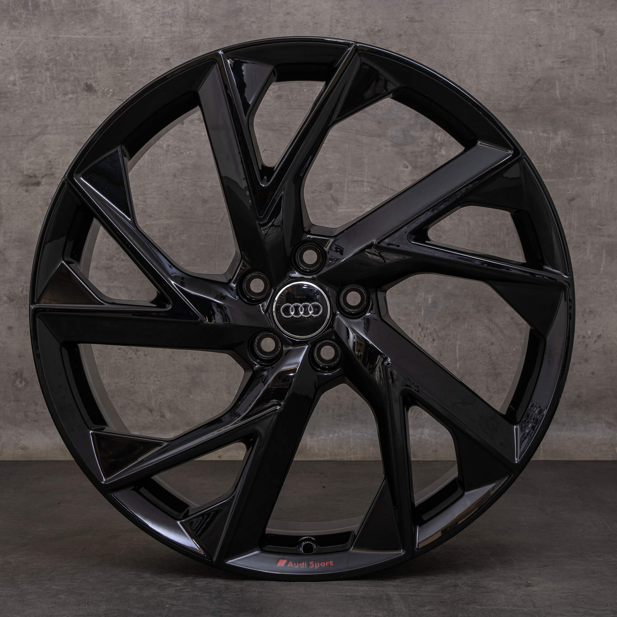 Original Audi RS Q3 Felgen 21 Zoll F3 83A601025AE Trigon Design schwarz ...