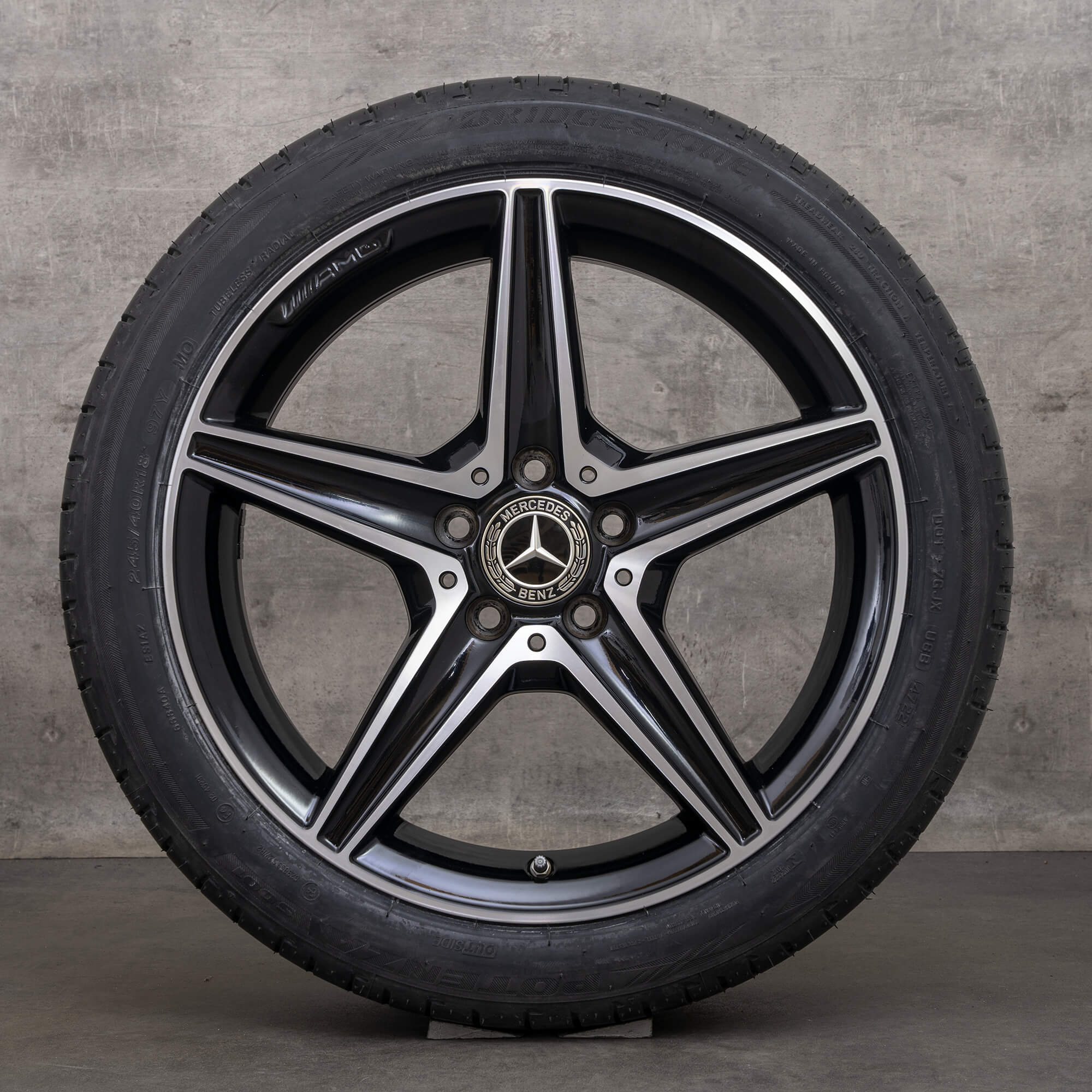 AMG Mercedes Benz C-Class W205 summer OEM wheels 18 inch rims