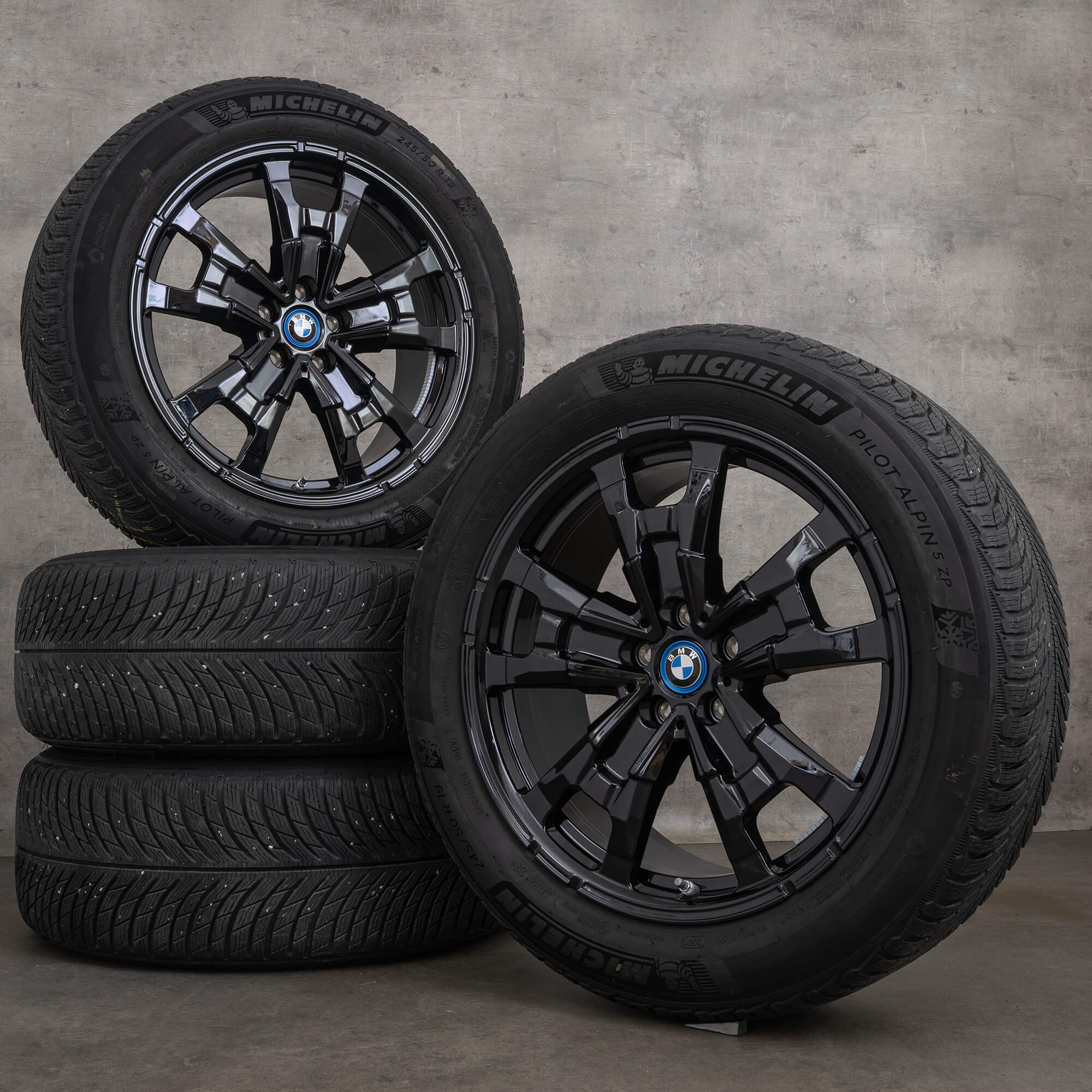 BMW iX3 G08 winter wheels 19 inch rims 842 tires 6895627 jet black