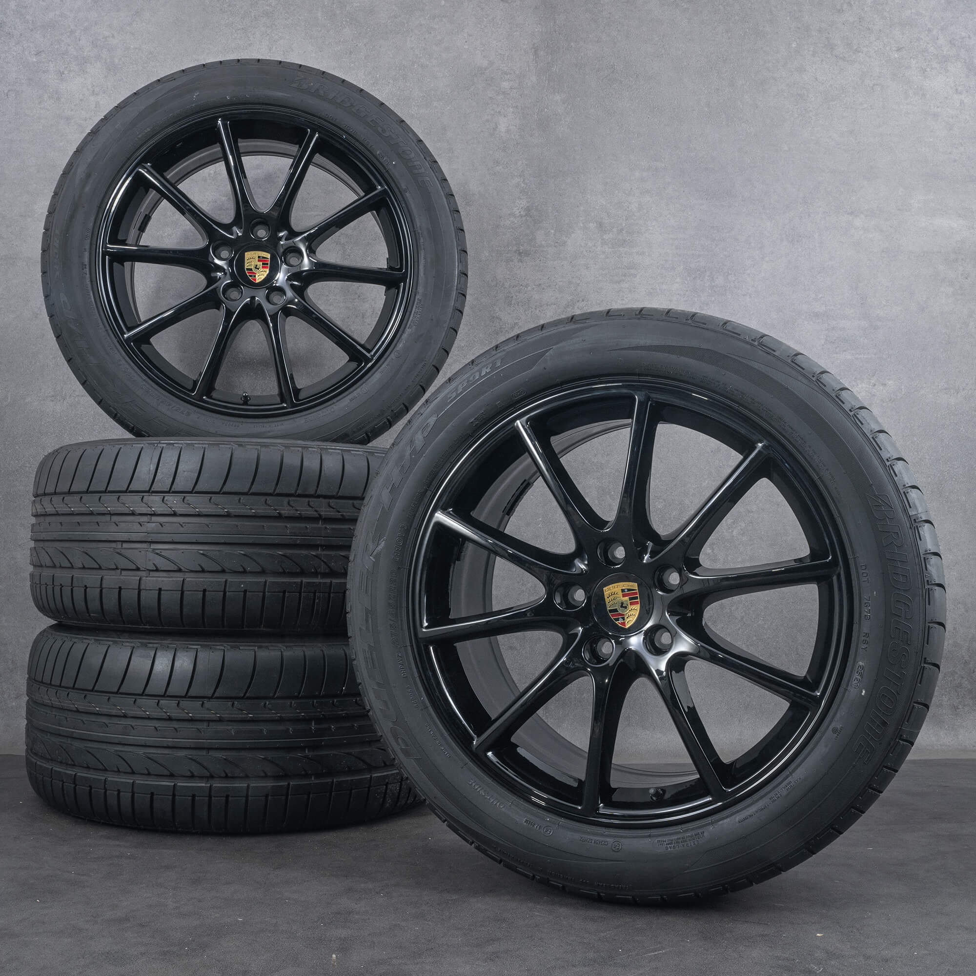 Originale Porsche Cayenne vinterdæk med fælge 20 tommer 9Y0 9Y0601025BD ...