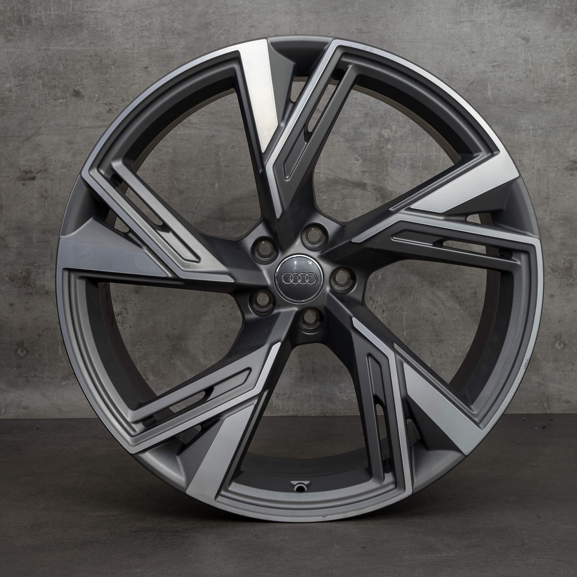 4x Audi 22 inch trapeziumvelgen RS6 RS7 4K C8 aluminium velgen ...