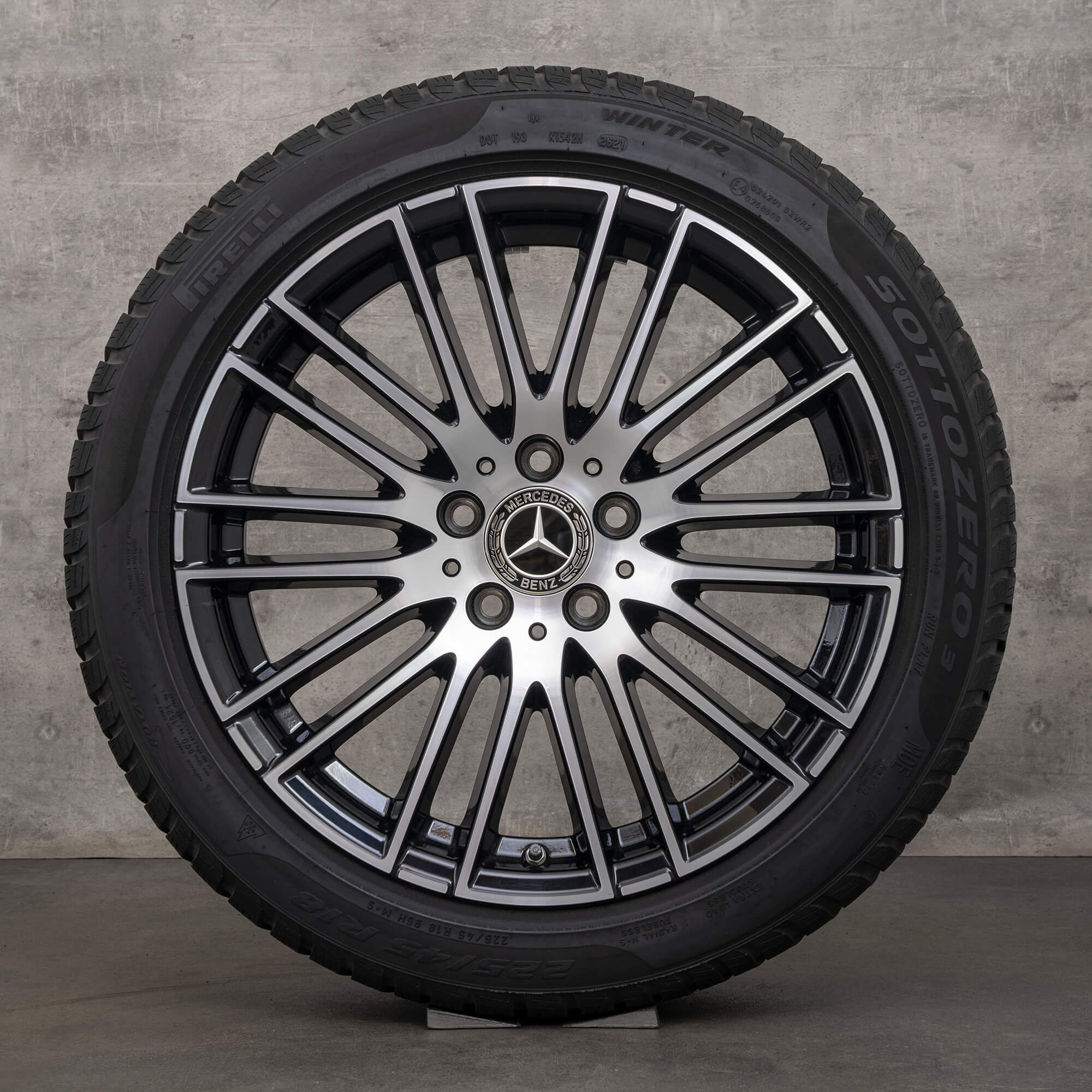 Mercedes Benz C-Klasse W206 S206 vinterhjul 18 tommer fælge vinterdæk