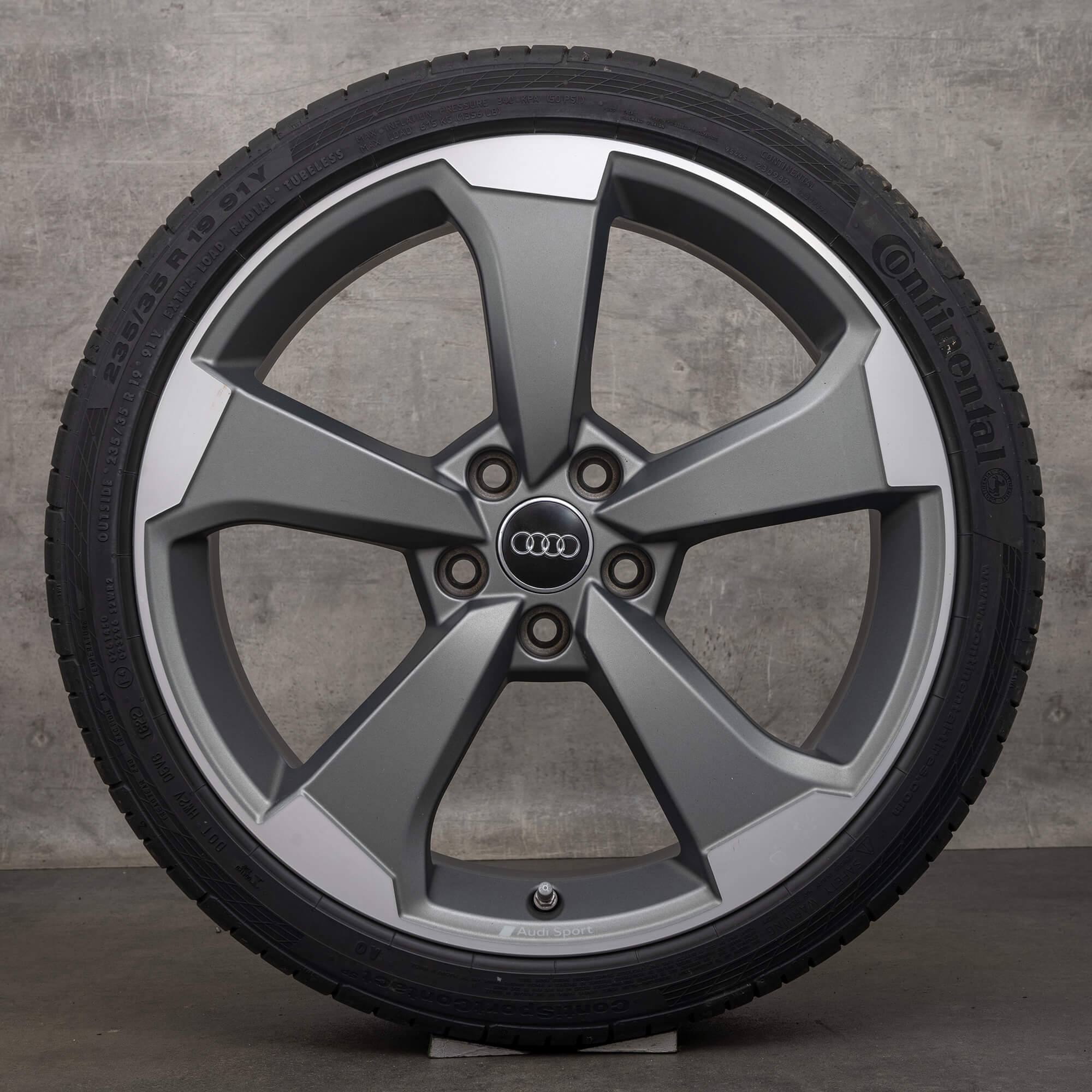 Audi RS3 8V sedan rotor summer tires 19 inch rims wheels 6 & 6.5 mm