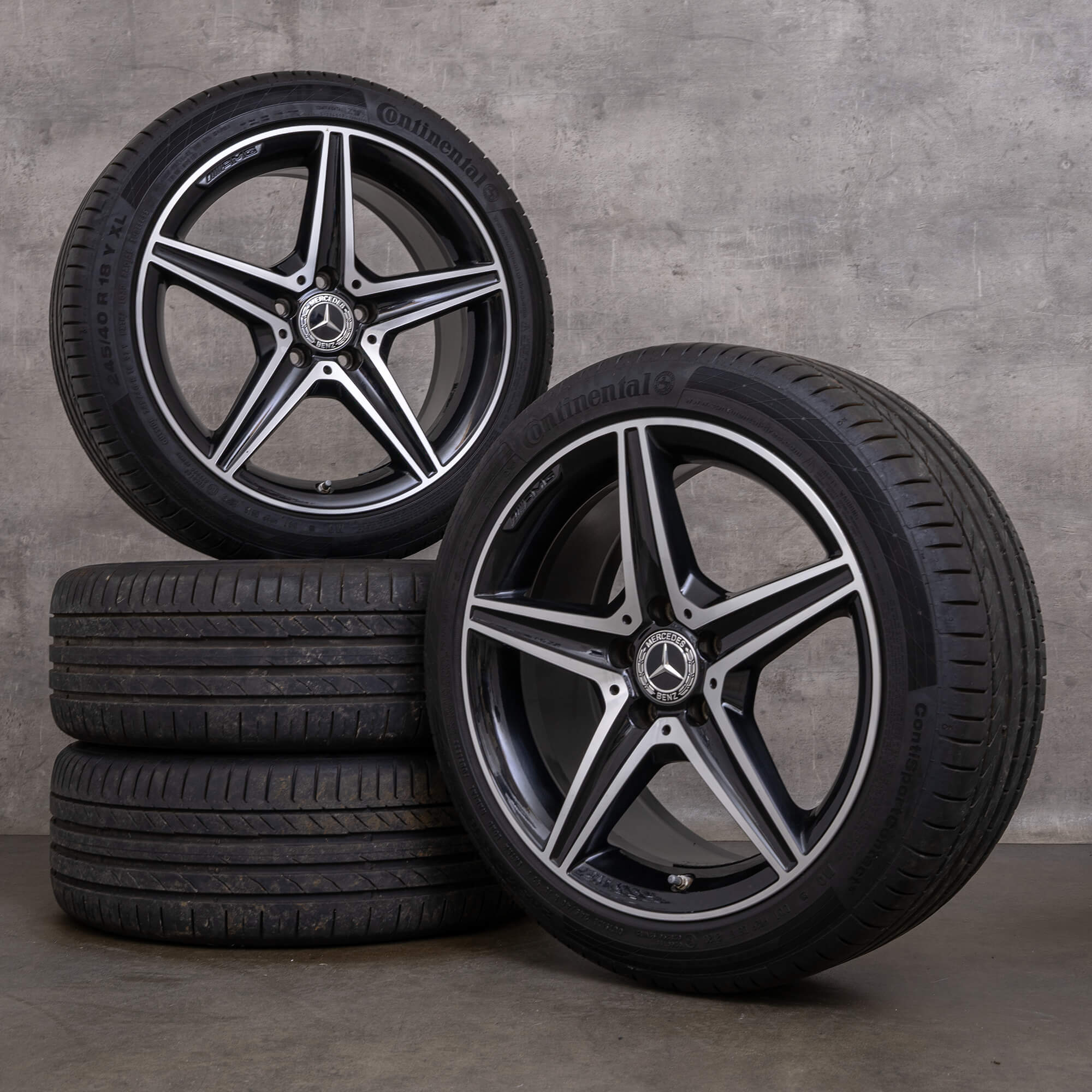 OEM Mercedes Benz C-Class C43 C450 Sport AMG rims 18 inch W205 S205 ...