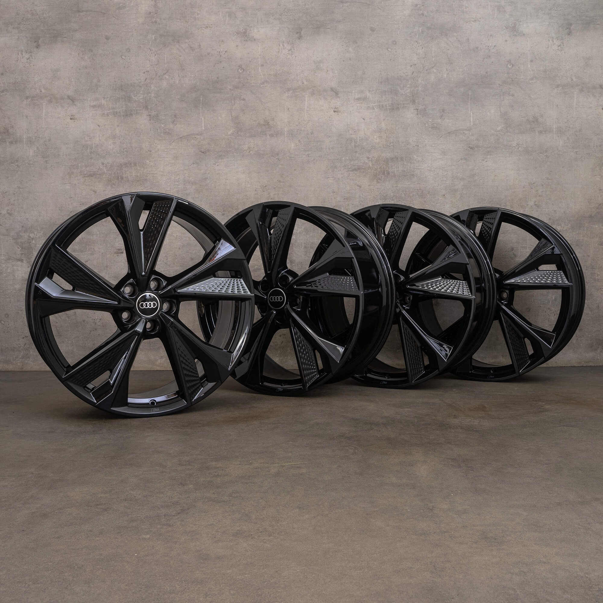 Original Audi A6 S6 C8 4K 21 Zoll Felgen 4K0601025AS schwarz hochglanz ET43 NEU
