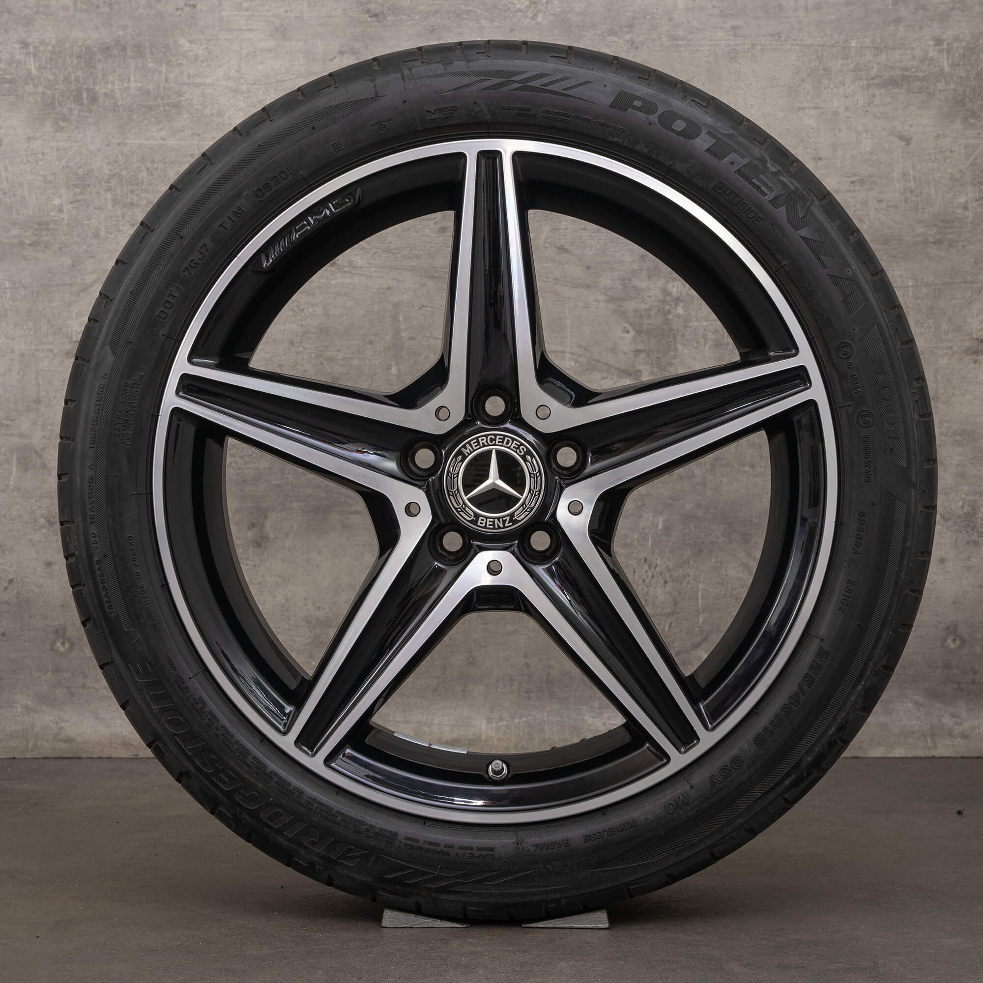 Original AMG Mercedes W205 S205 C205 A205 18 inch summer tires A2054011100