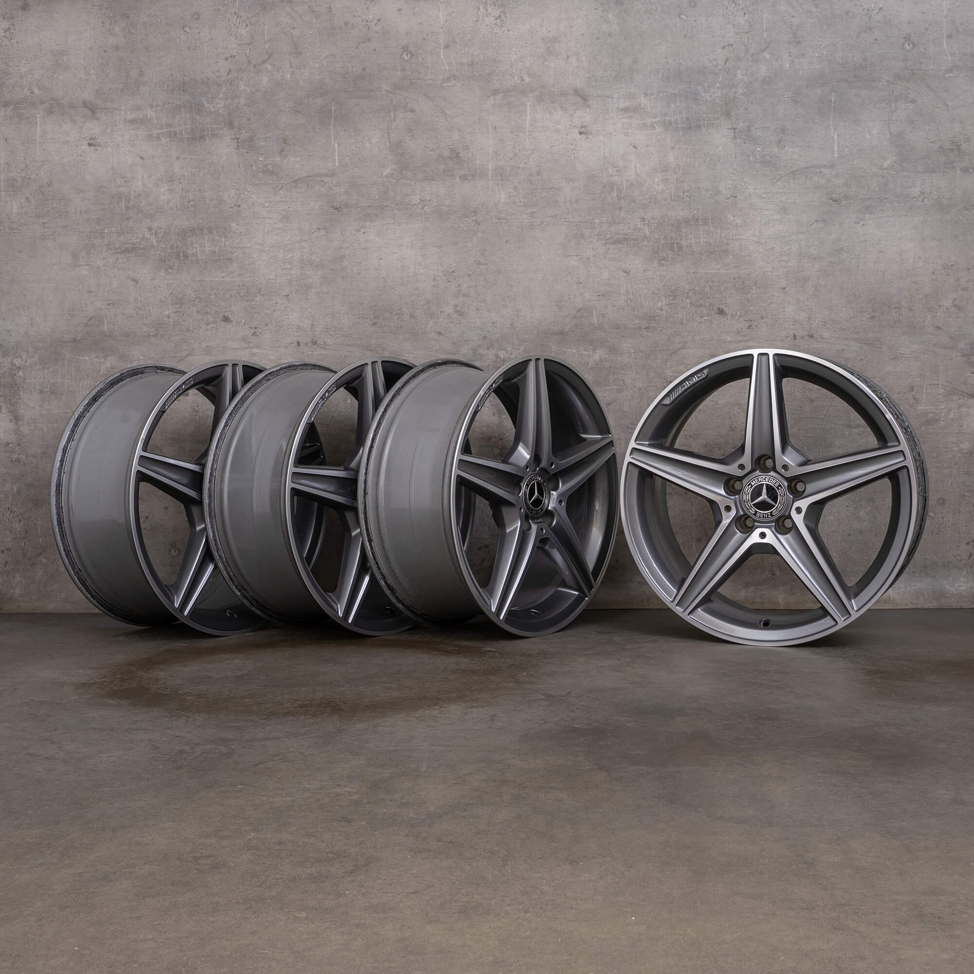 Original Mercedes Benz C-Klasse AMG Felgen 18 Zoll W205 S205 C205 A205 ...