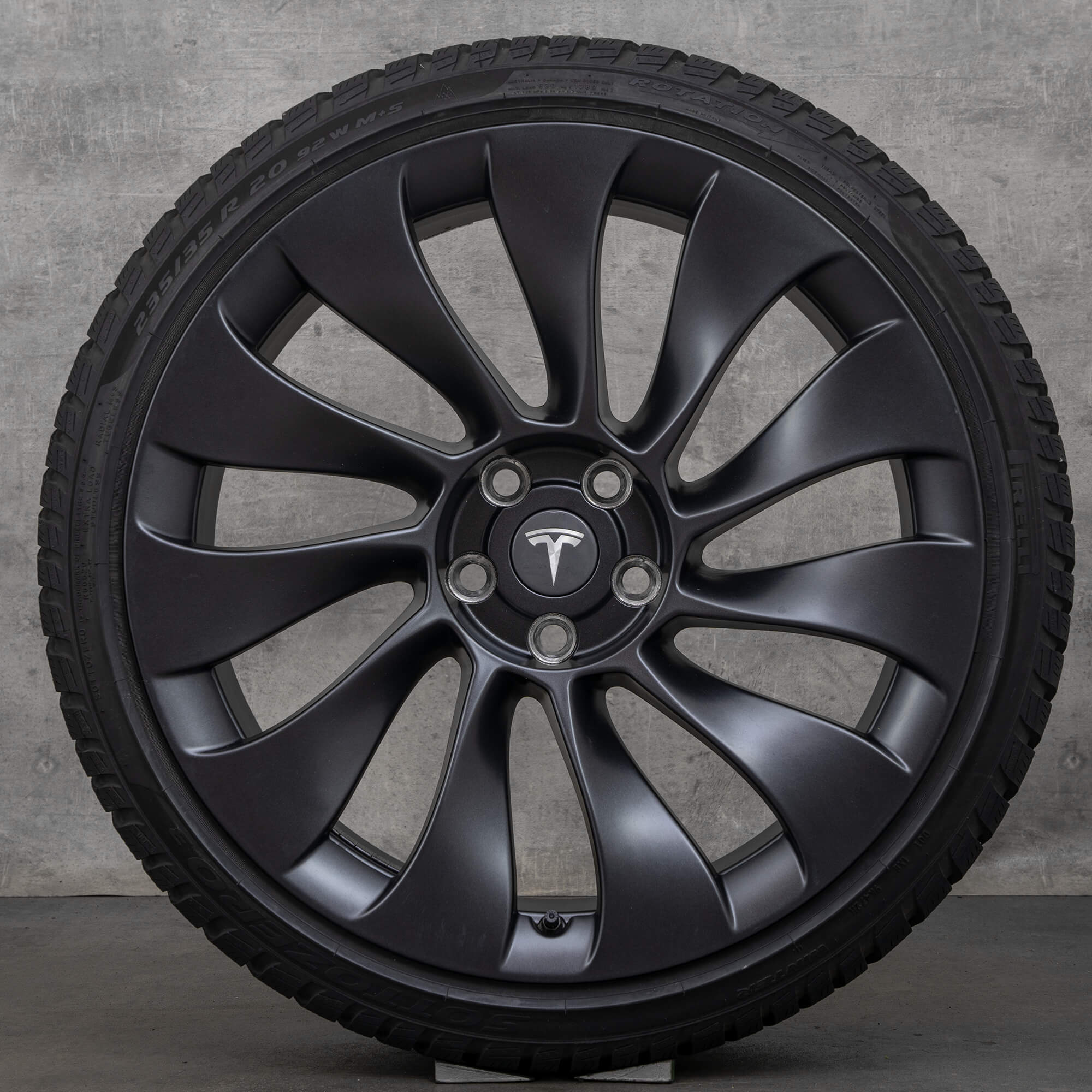 Tesla Model 3 winterbanden winterwielen 20 inch velgen Überturbine ...