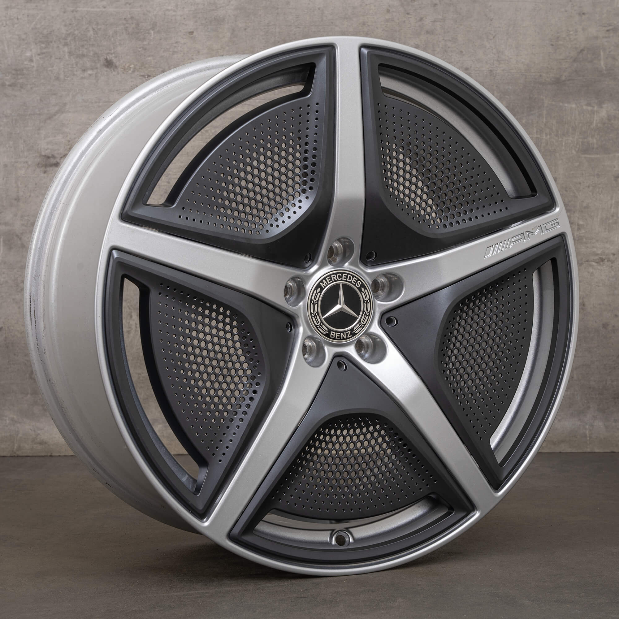 Orijinal AMG Mercedes Benz EQE X294 20 inç jant A2944011100 gümüş