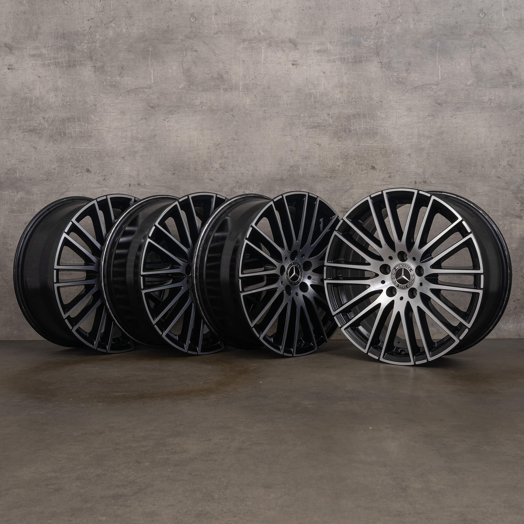 OEM Mercedes Benz C-Class rims 18 inch W206 S206 A2064014900 black high ...