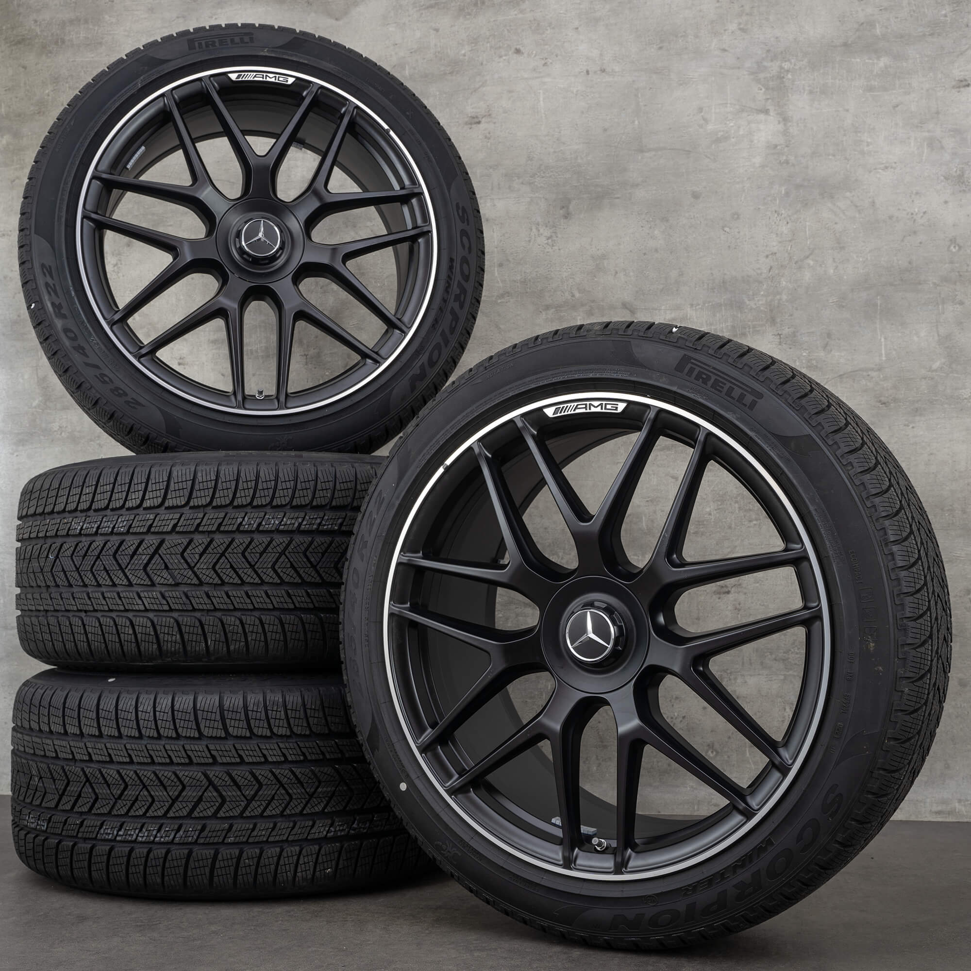 AMG 22 inch rims Mercedes Benz GLE 53 SUV V167 winter tires winter ...