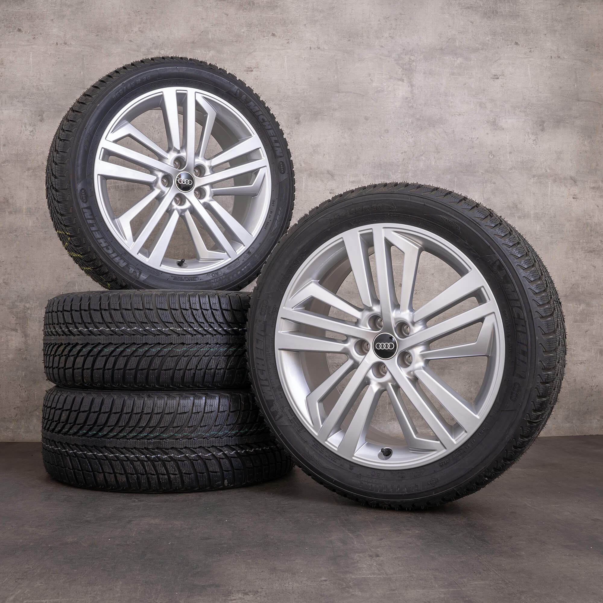 OEM Audi Q5 SQ5 snow tire packages 20 inch FY rims 80A601025L silver glossy